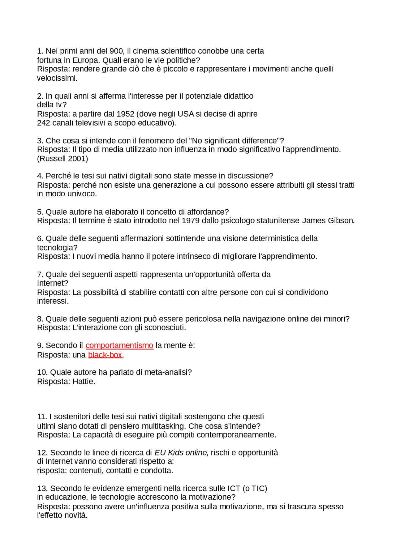 Tecnologie Dellistruzione Ranieri Docsity