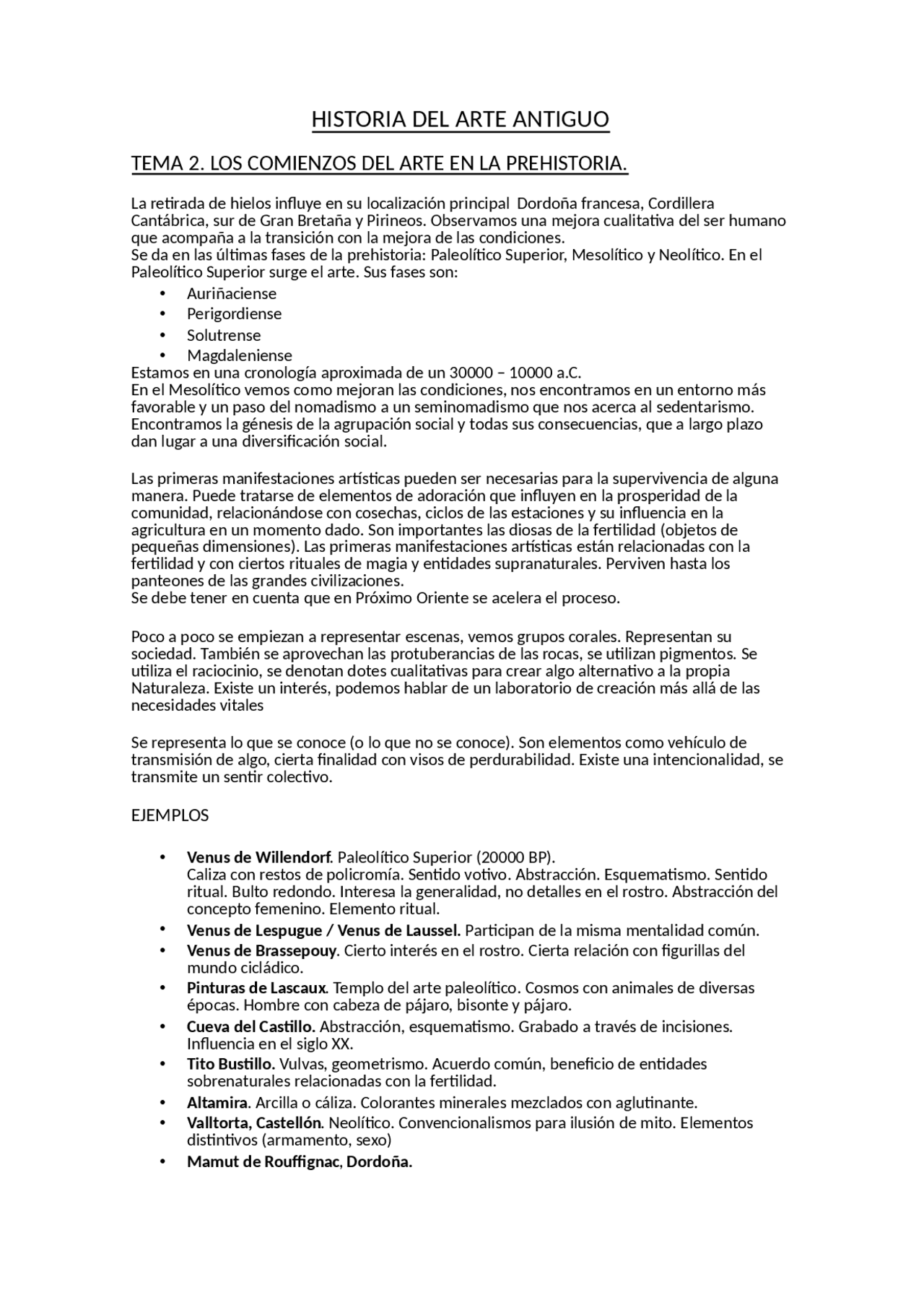 Historia del arte antiguo - Docsity