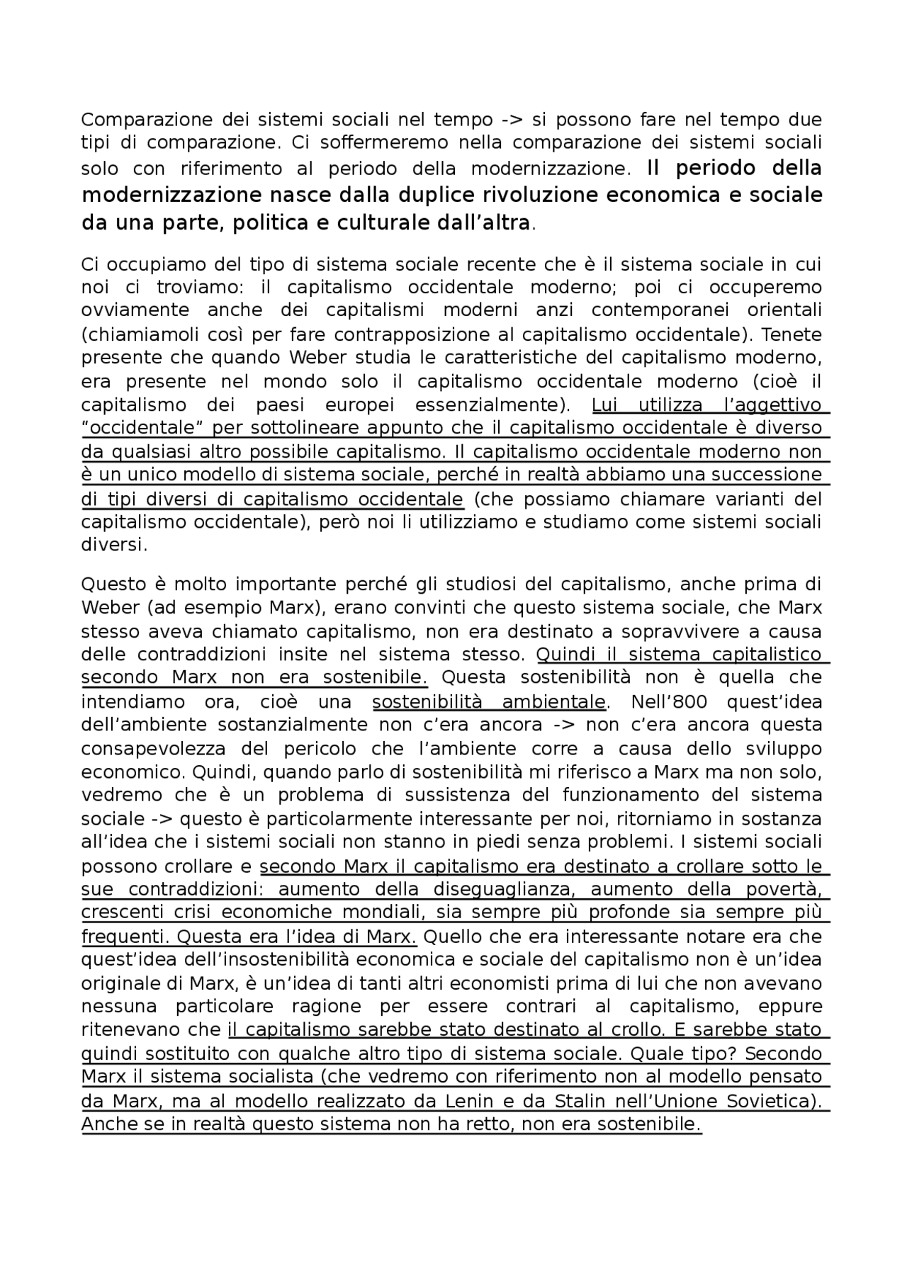 Sistemi Sociali Comparati Modulo 2 Docsity