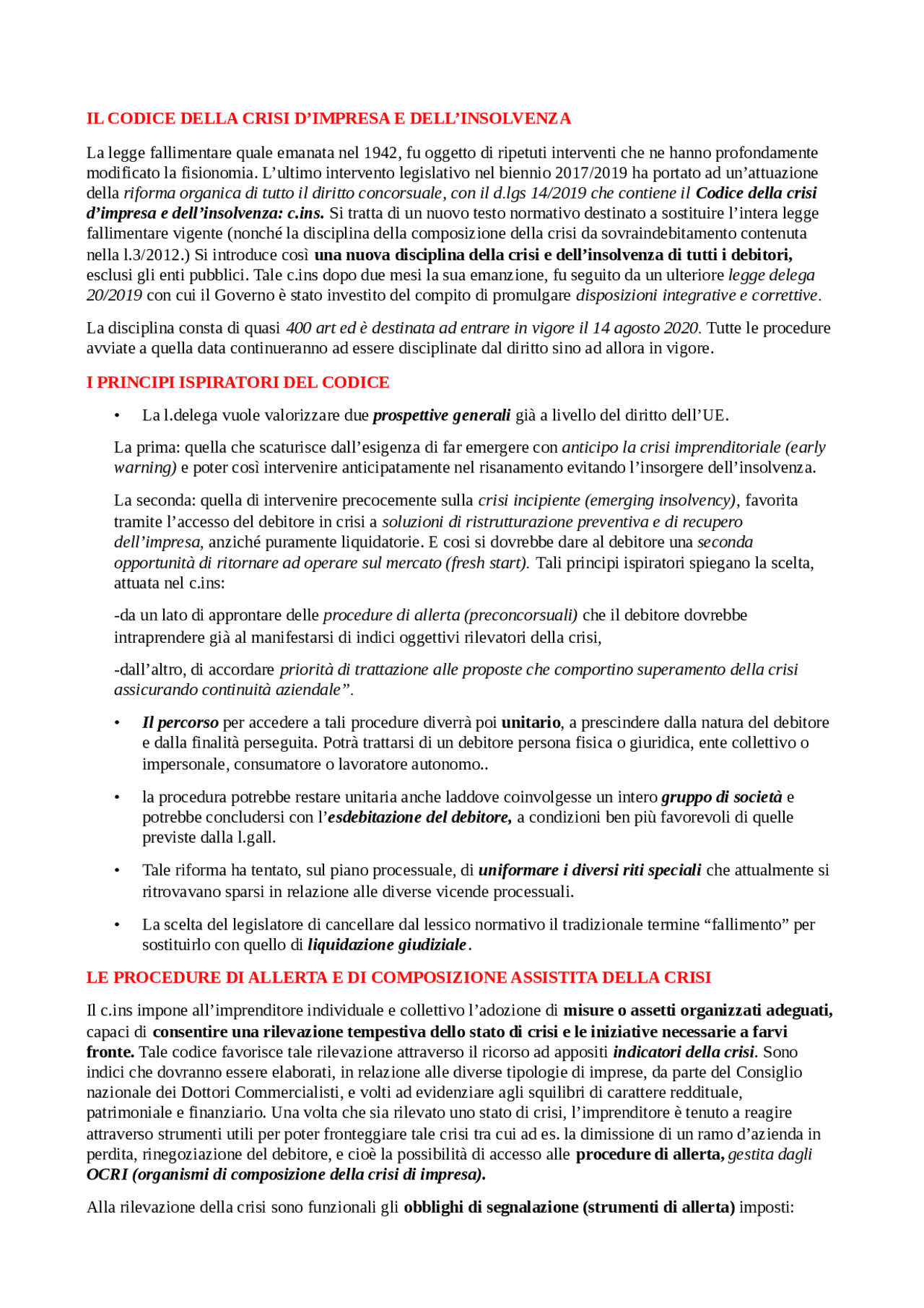Diritto Commerciale Docsity