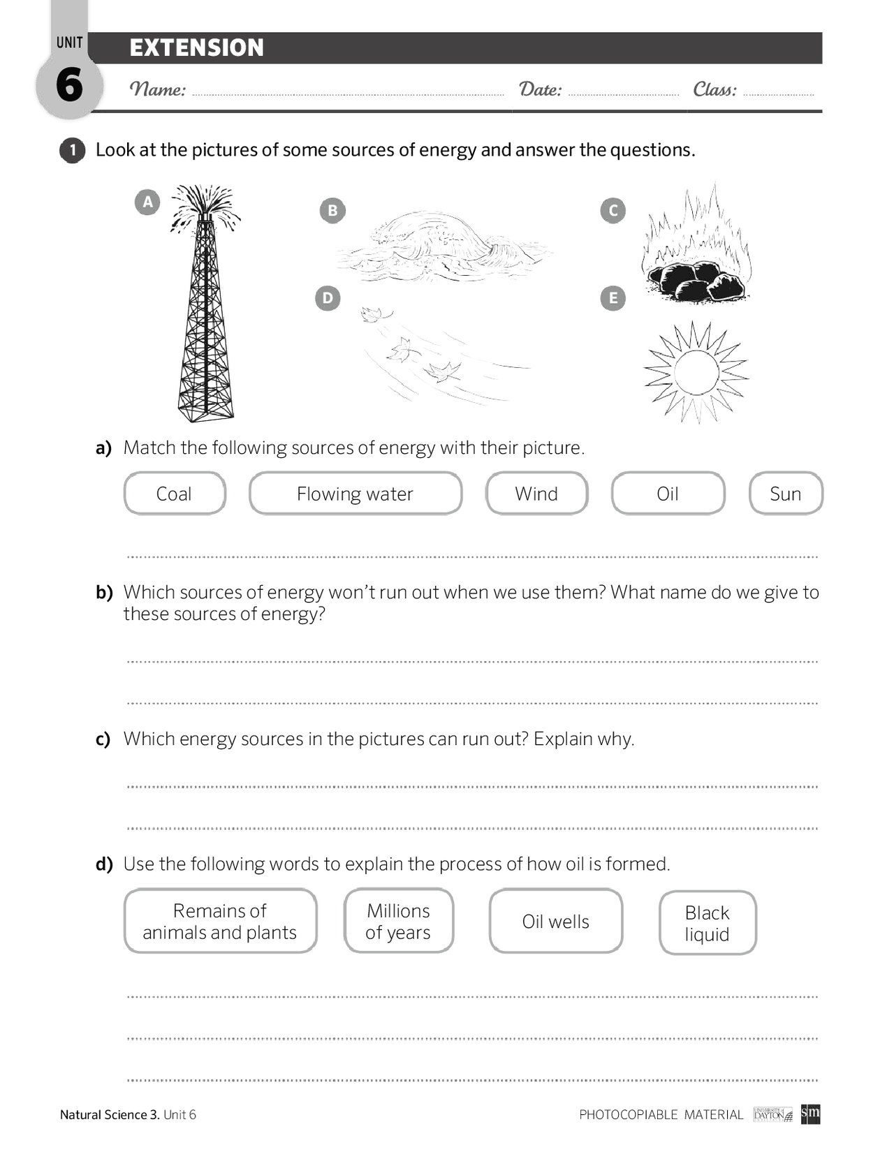 Natural Science 3. Unit 6 - Docsity