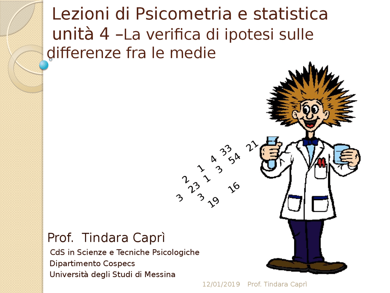 Verifica Delle Ipotesi Docsity