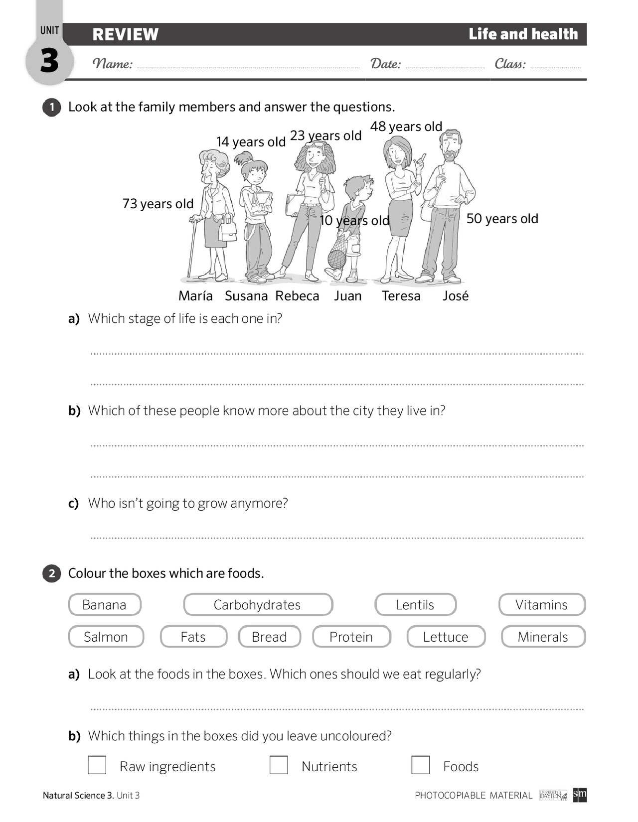Natural Science 3. Unit 3 - Docsity