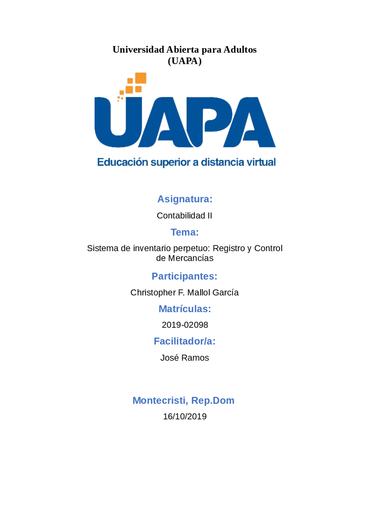 Tarea Contabilidad Unidad 8 Notes De Comptabilité Docsity