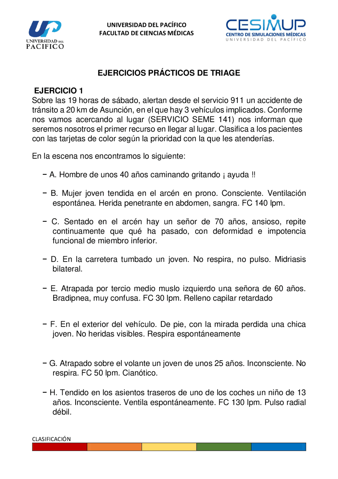 Casos Clinicos Triage Docsity