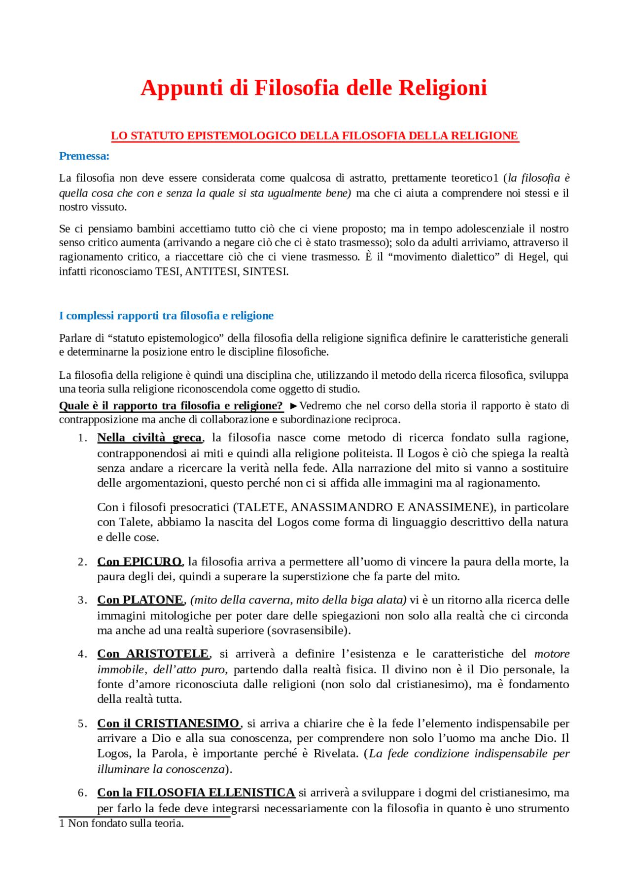 Appunti Di Bioetica E Educazione Docsity