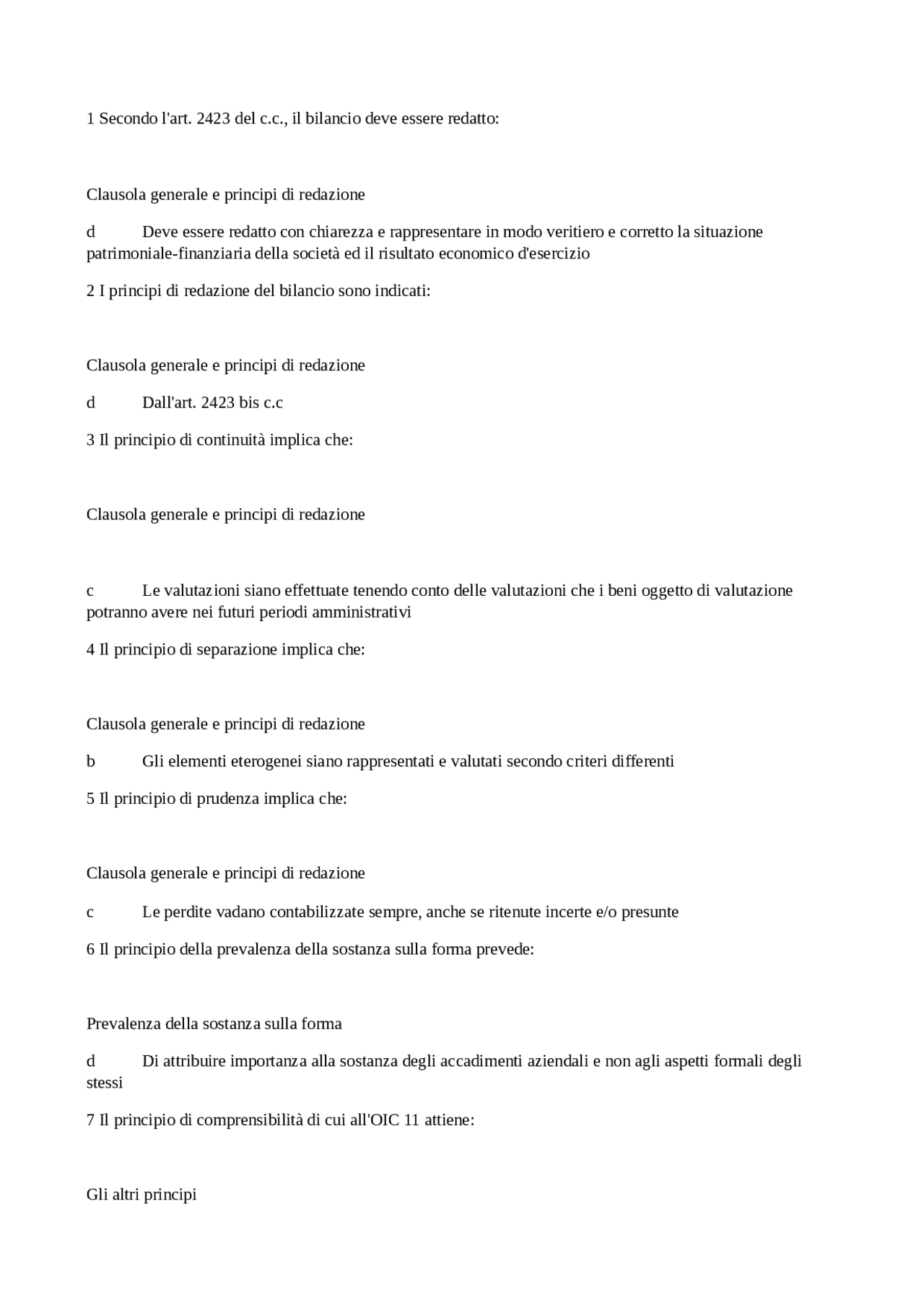 Esame Metodologie E Determinazioni Docsity