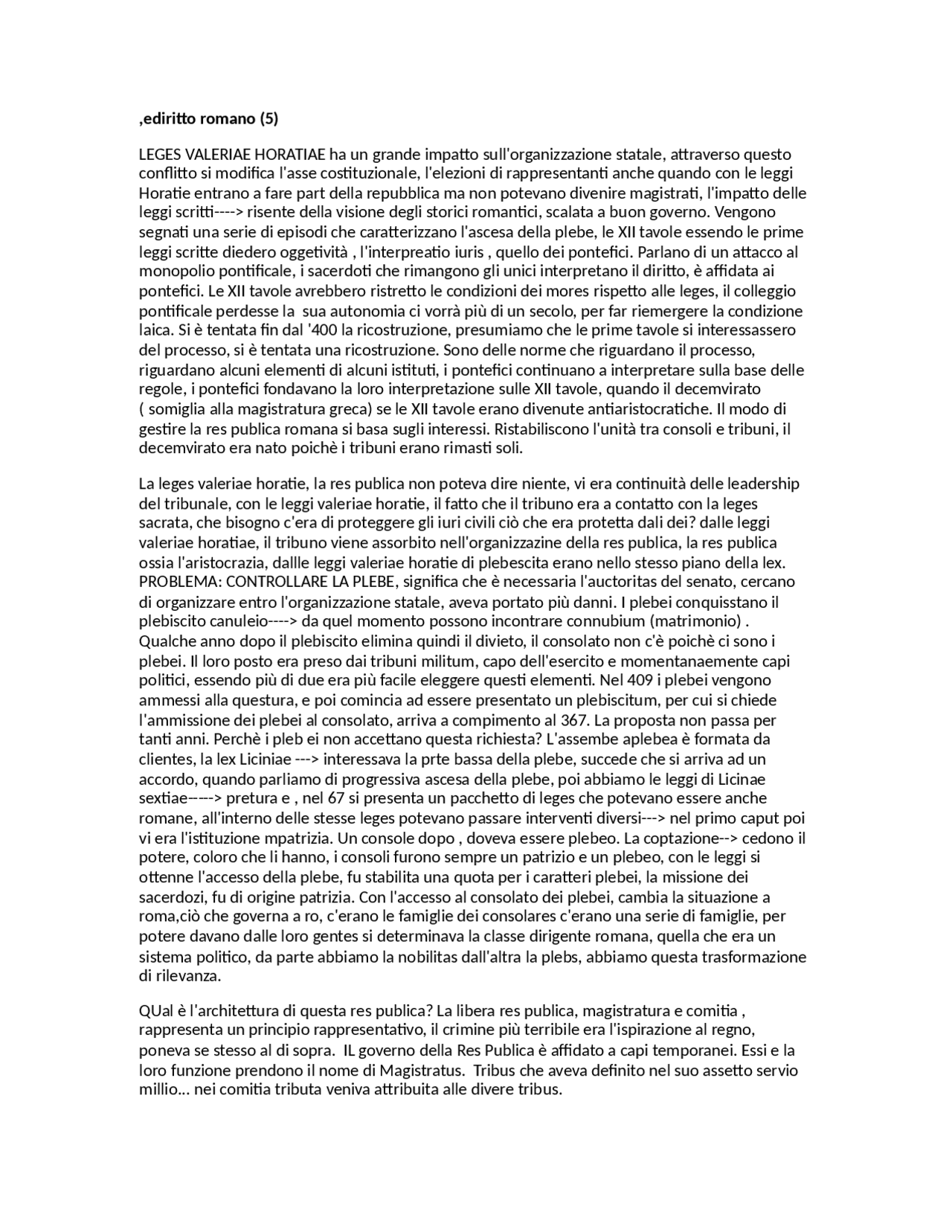 Appunti Diritto Romano Docsity