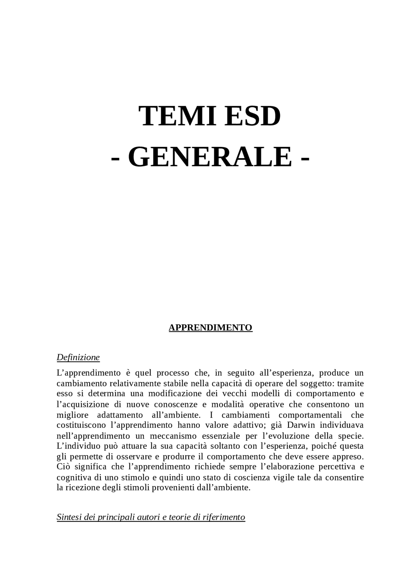 Preparazione Esame Di Stato Docsity
