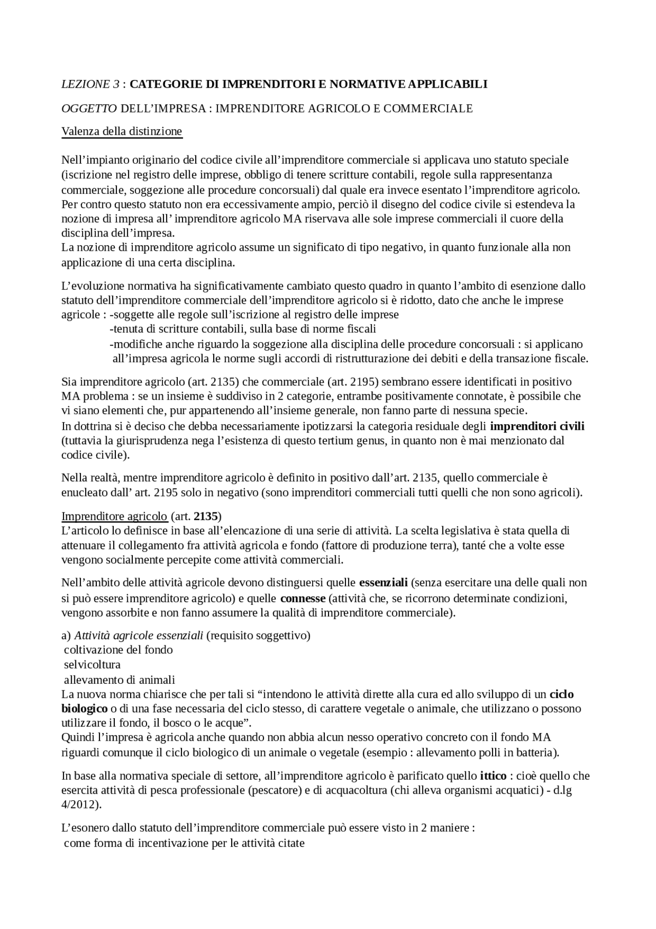Riassunto Tipi Di Imprenditori Libro Presti Rescigno Docsity