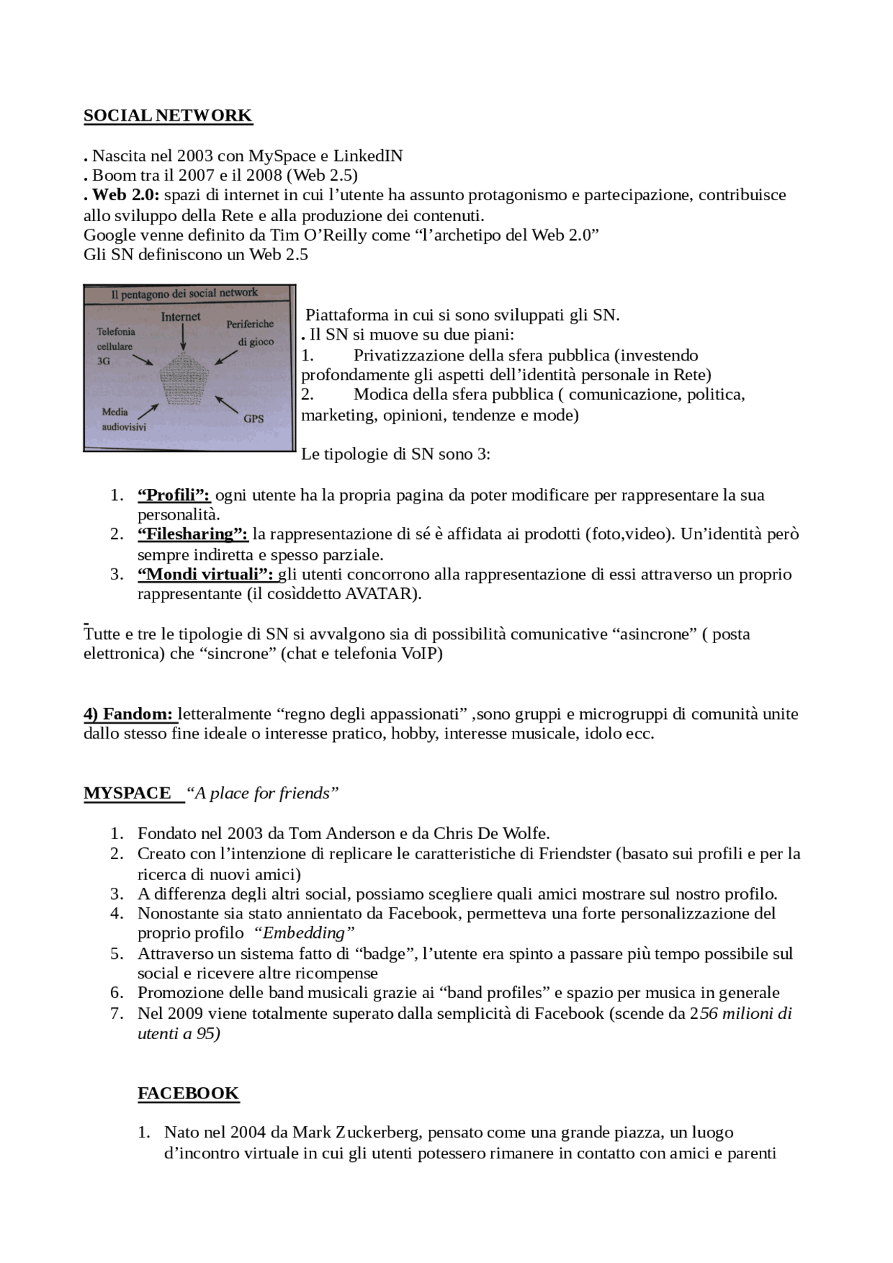 Storia E Sviluppo Dei Social Network Docsity