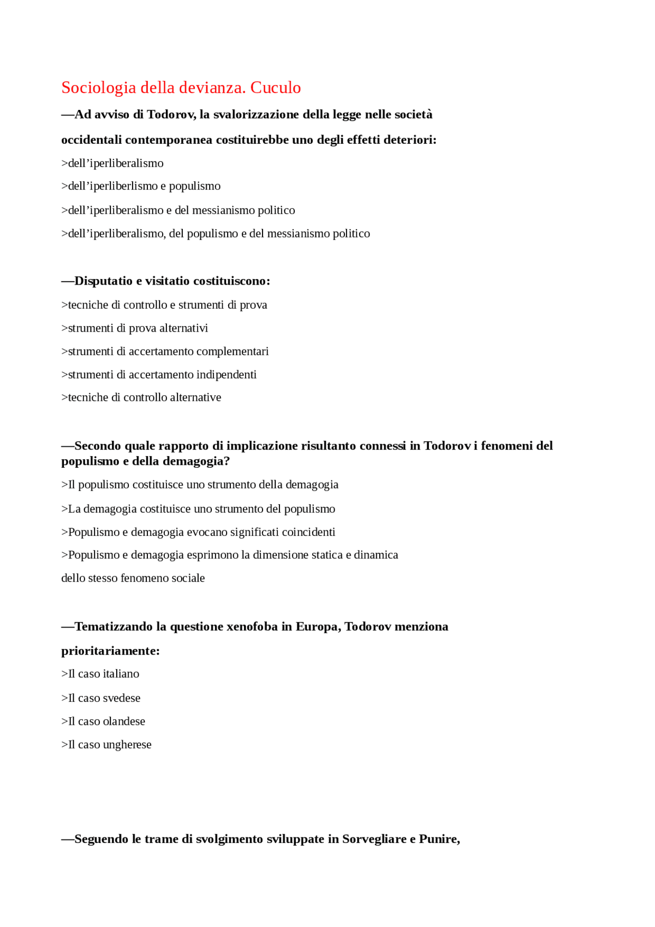 Sociologia Della Devianza Docsity