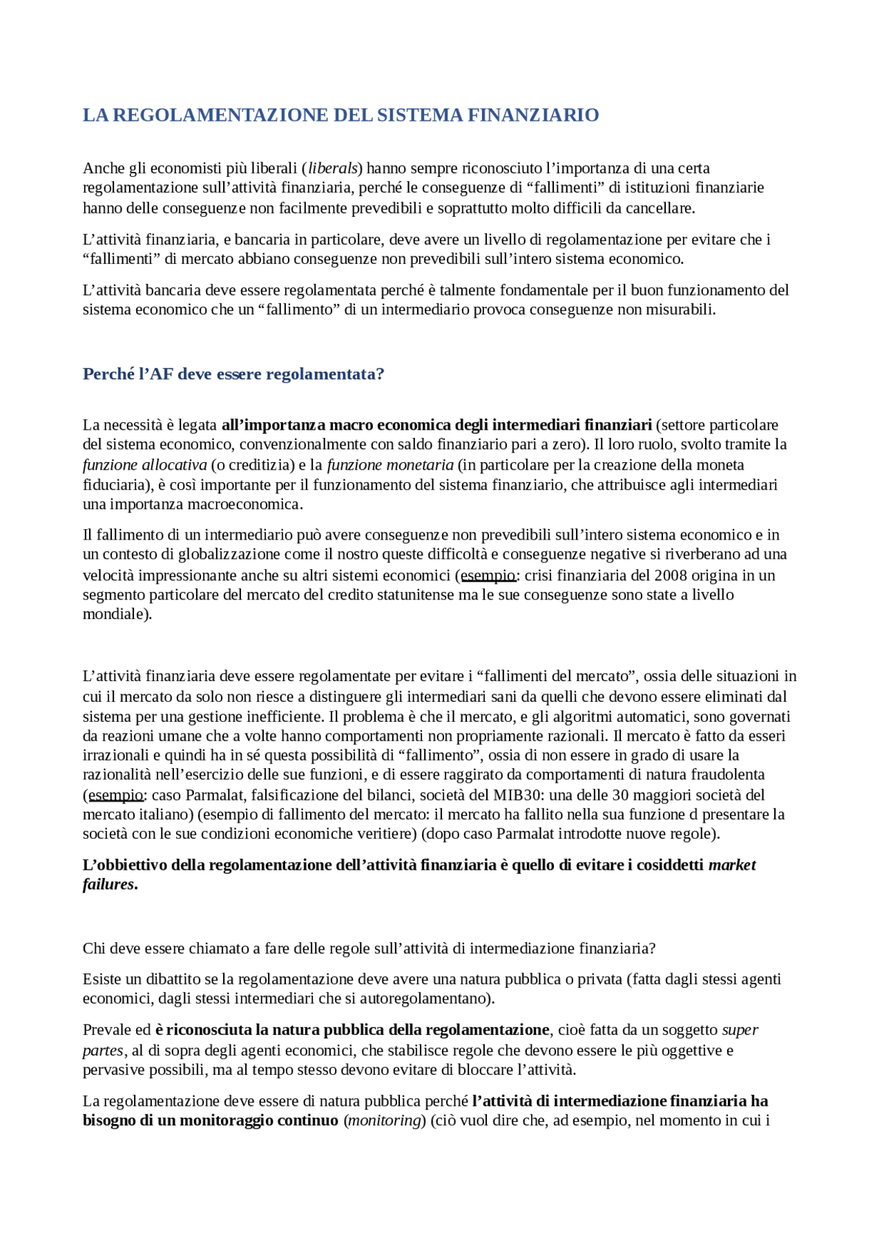 Intermediari Finanziari Docsity