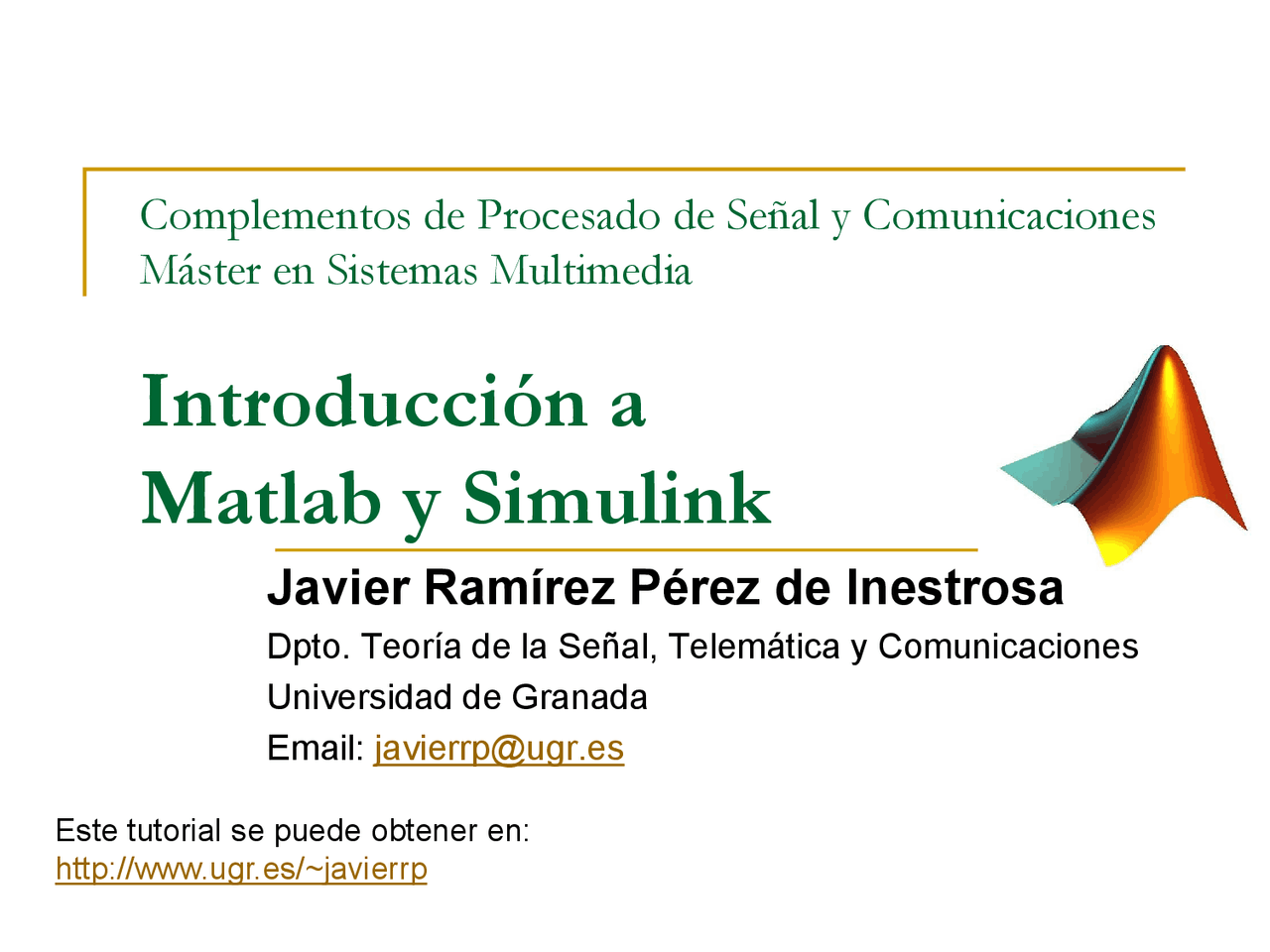 Introducción A Matlab Y Simulink Docsity