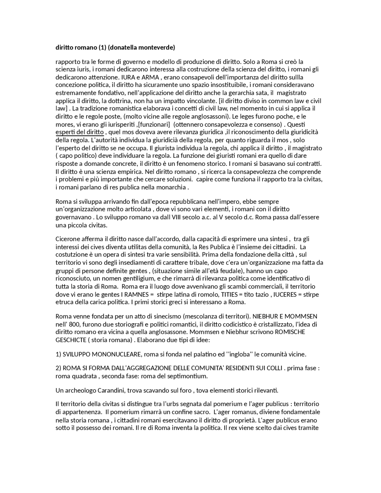 Appunti Diritto Romano Docsity