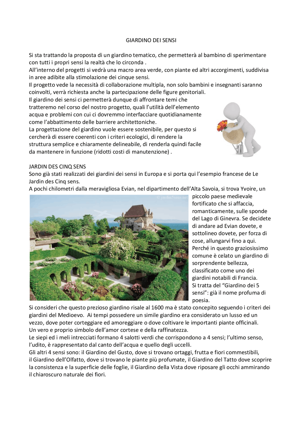 Il Giardino Dei Sensi Docsity