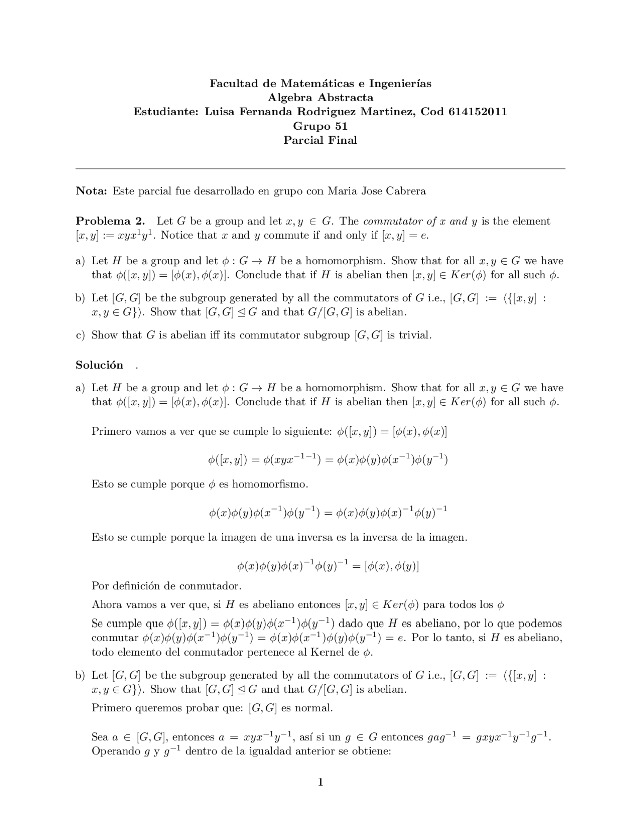 Algebra Abstracta: teoria de grupos - Docsity