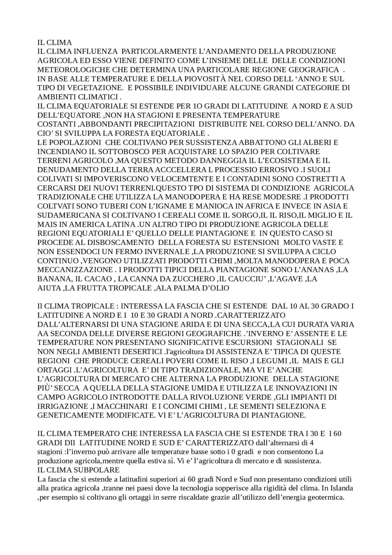 Geografia Per Superare Esame Docsity