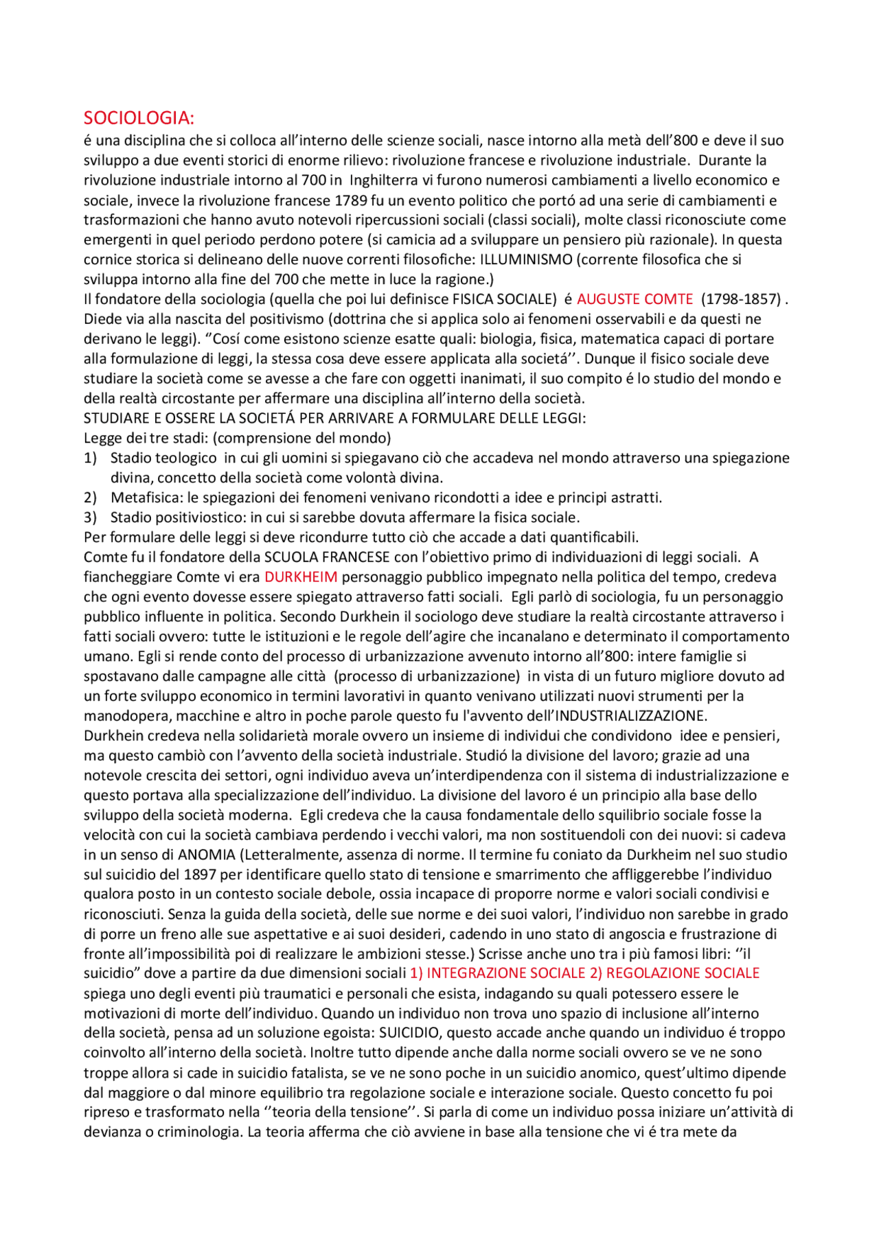 Fondamenti Di Sociologia Docsity