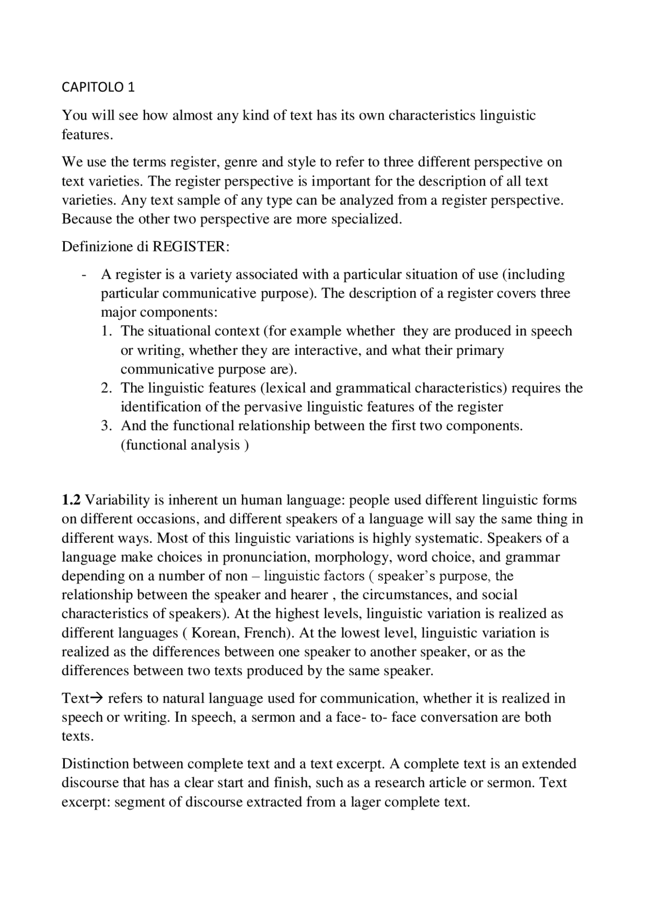 Three Different Perspective On Text Varieties Docsity