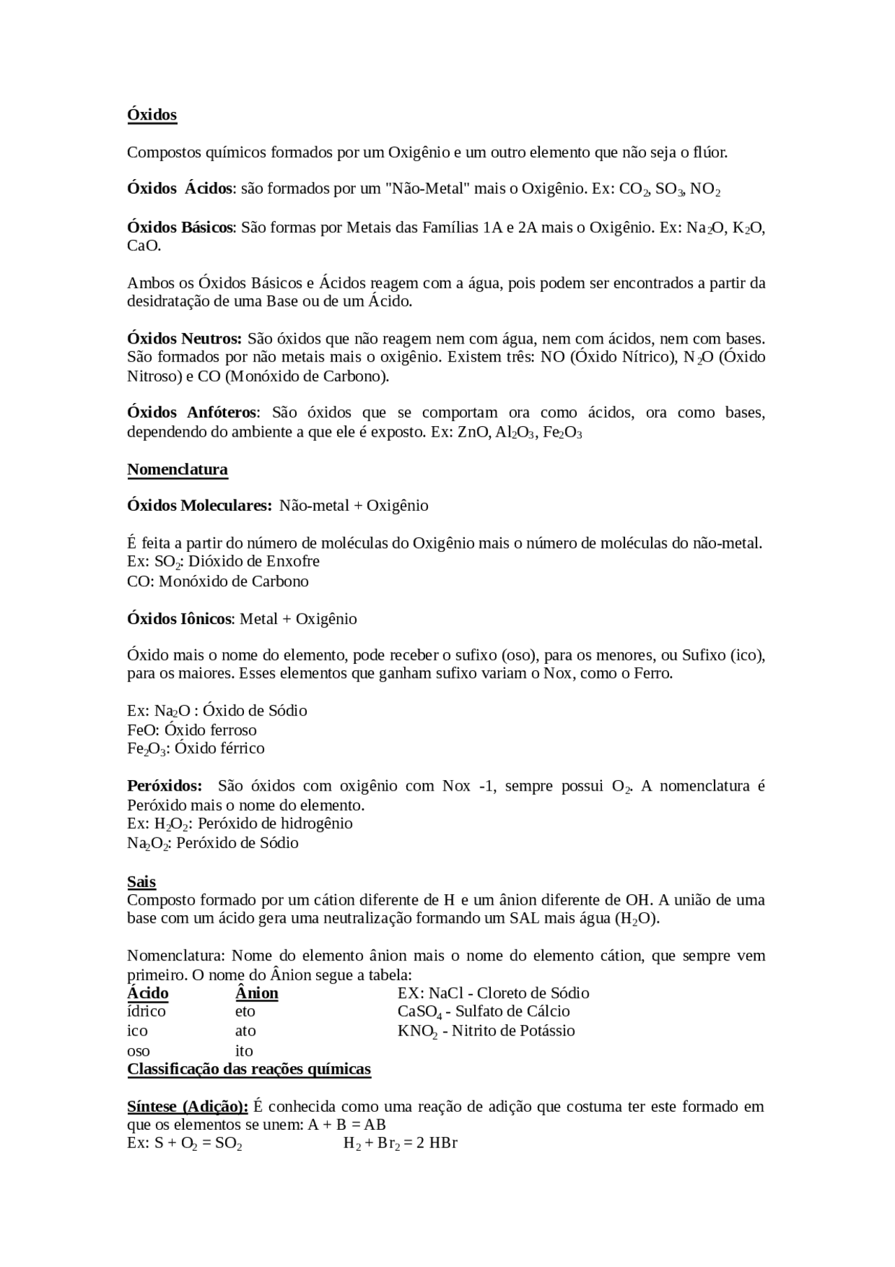 Química Para O 1o Ano Do Ensino Médio Docsity