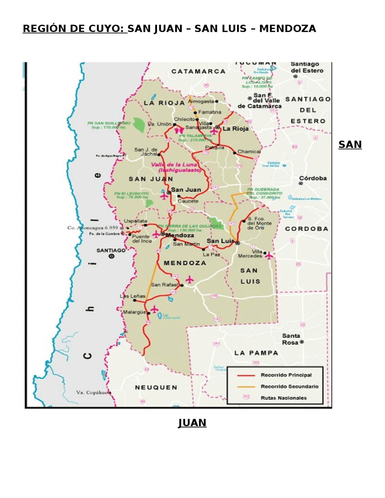 Region cuyo argentina, completo - Docsity