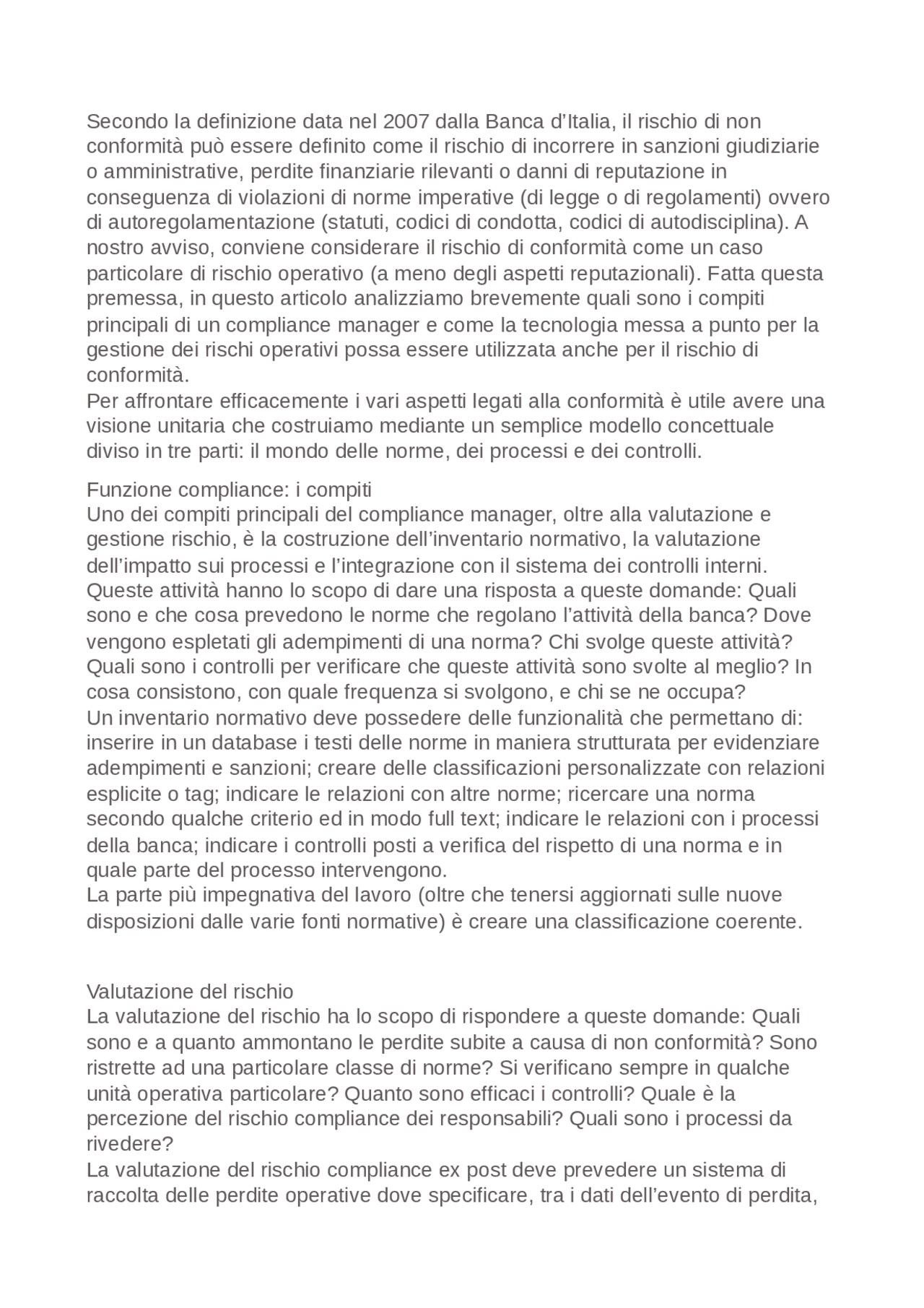 Dispense Valutazione Rischio Appunti Di Finanza Docsity