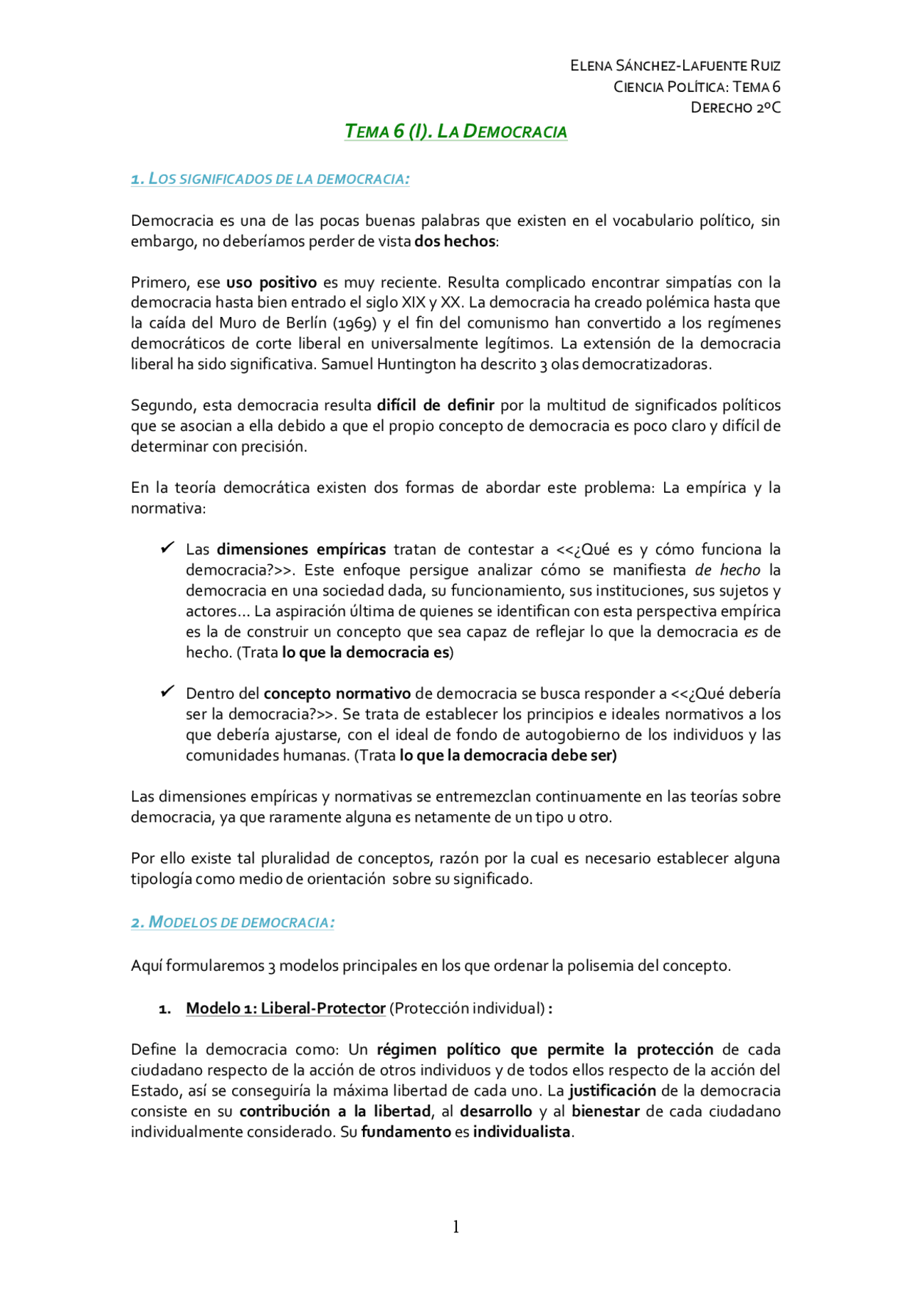 Tema 6 Ciencia Política Docsity
