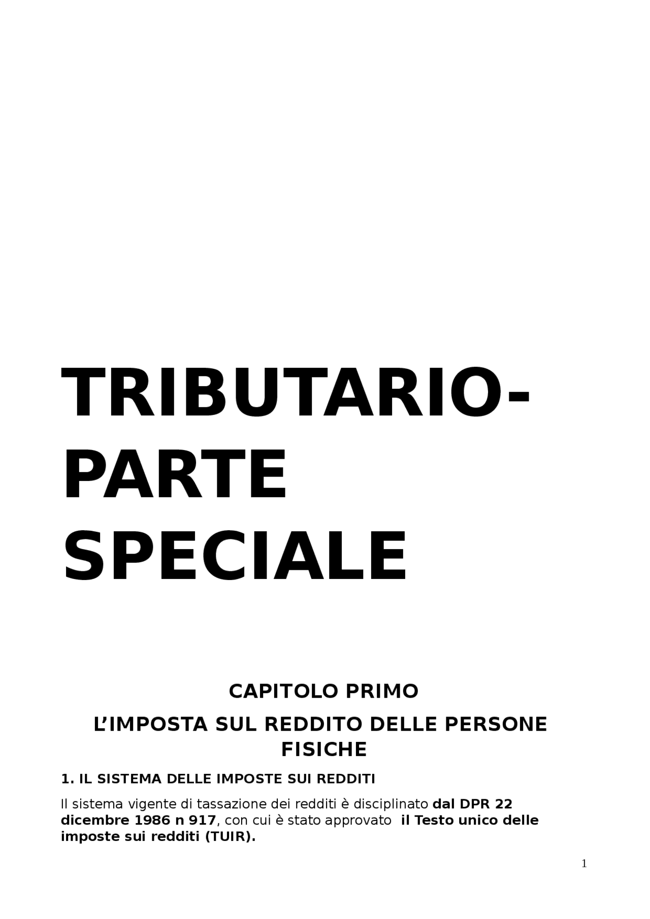 Riassunto Tesauro Parte Speciale Docsity