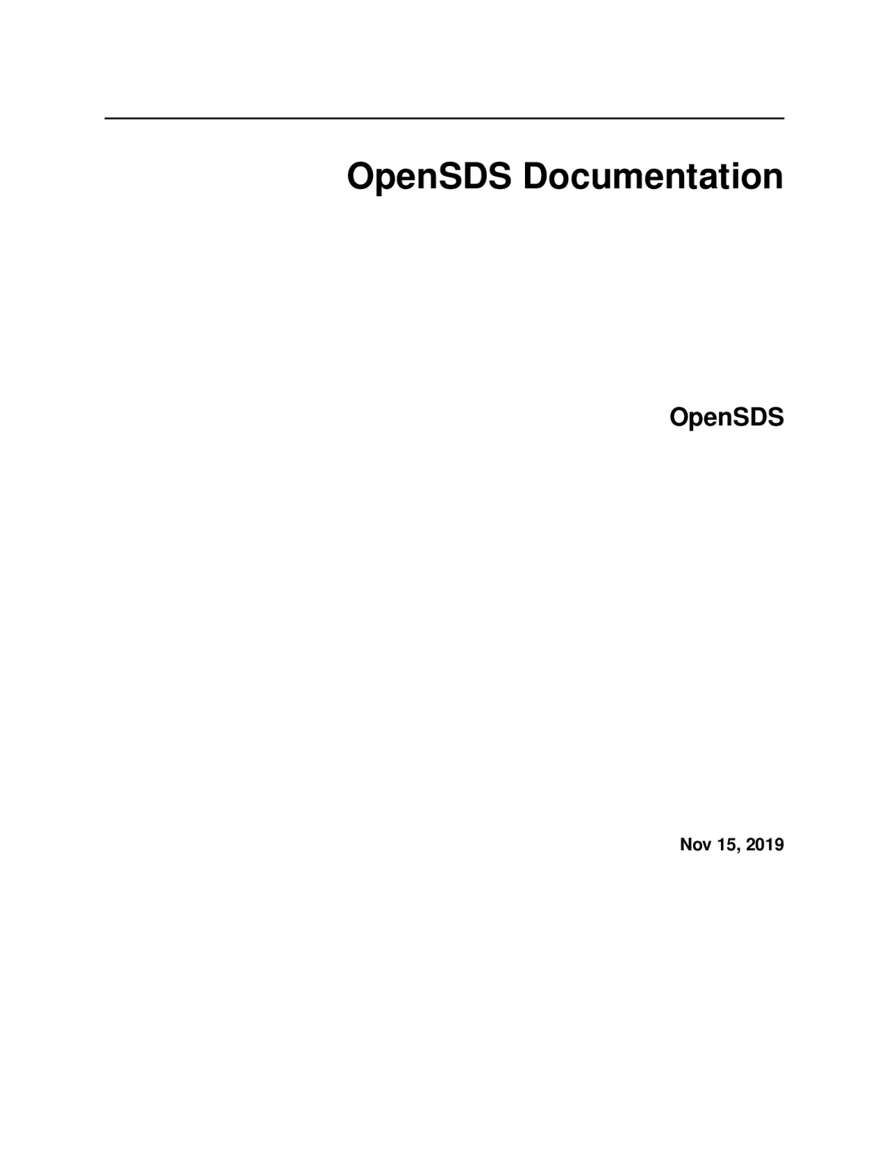Configuration Open Software Defined Storage Docsity