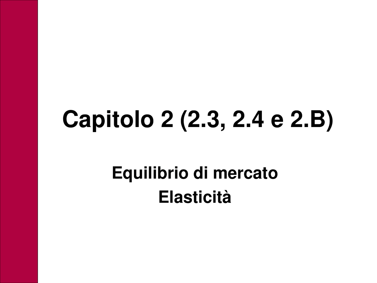 Equilibrio Ed Elasticità Docsity