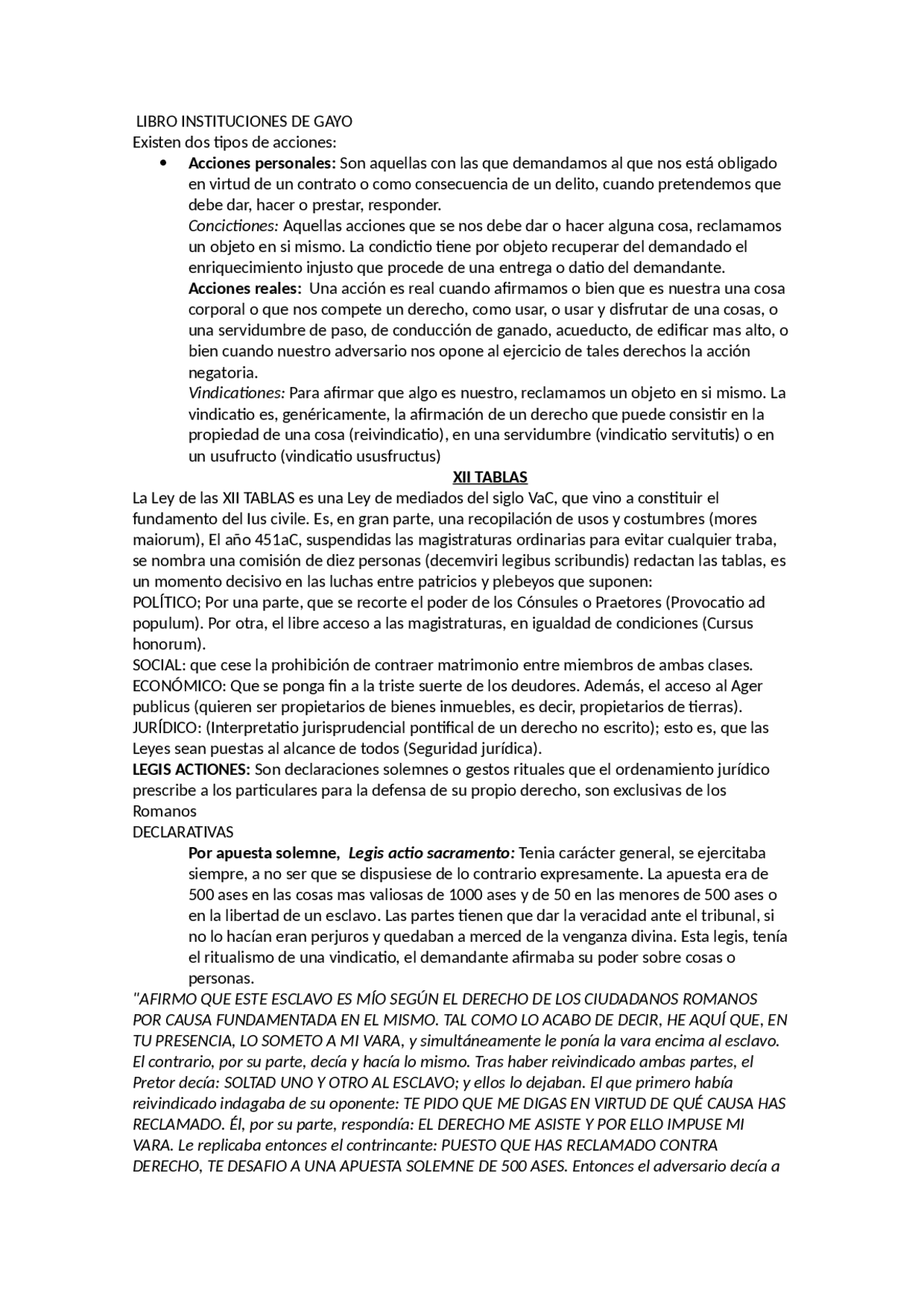 Derecho Privado Romano Docsity
