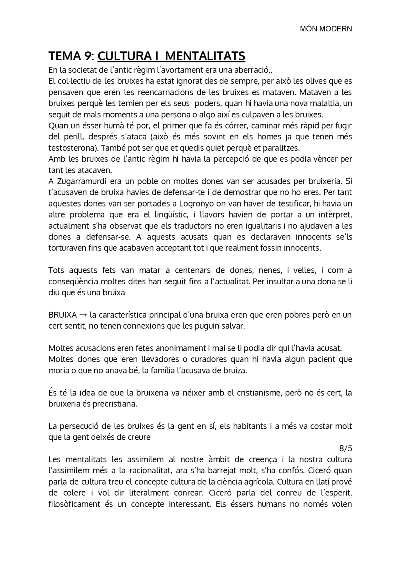 Apunts De Introducció Al Món Modern Docsity