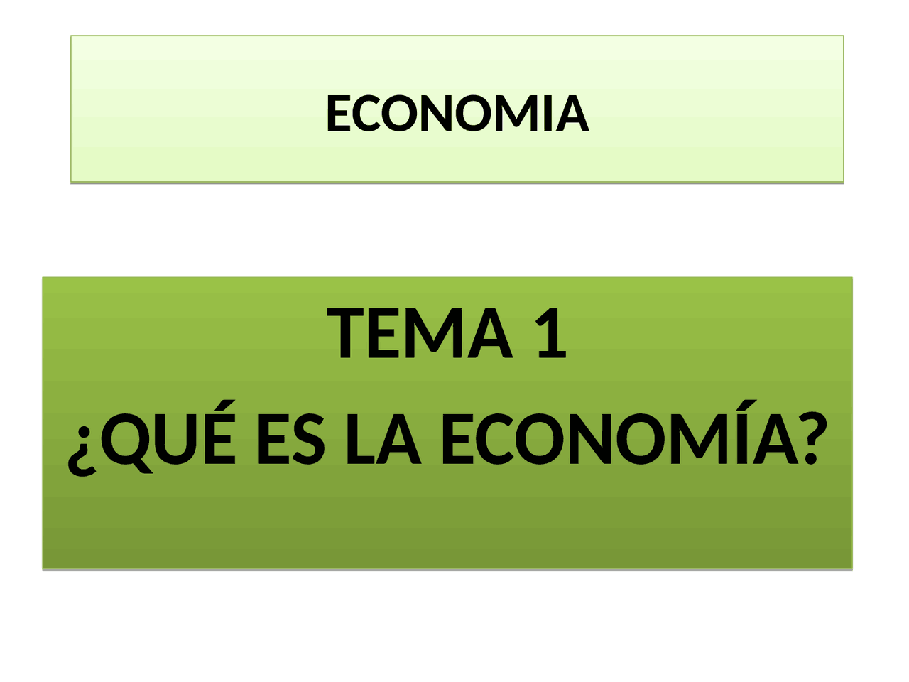LA ECONOMÍA. ¿QUÉ ES LA ECONOMÍA? - Docsity