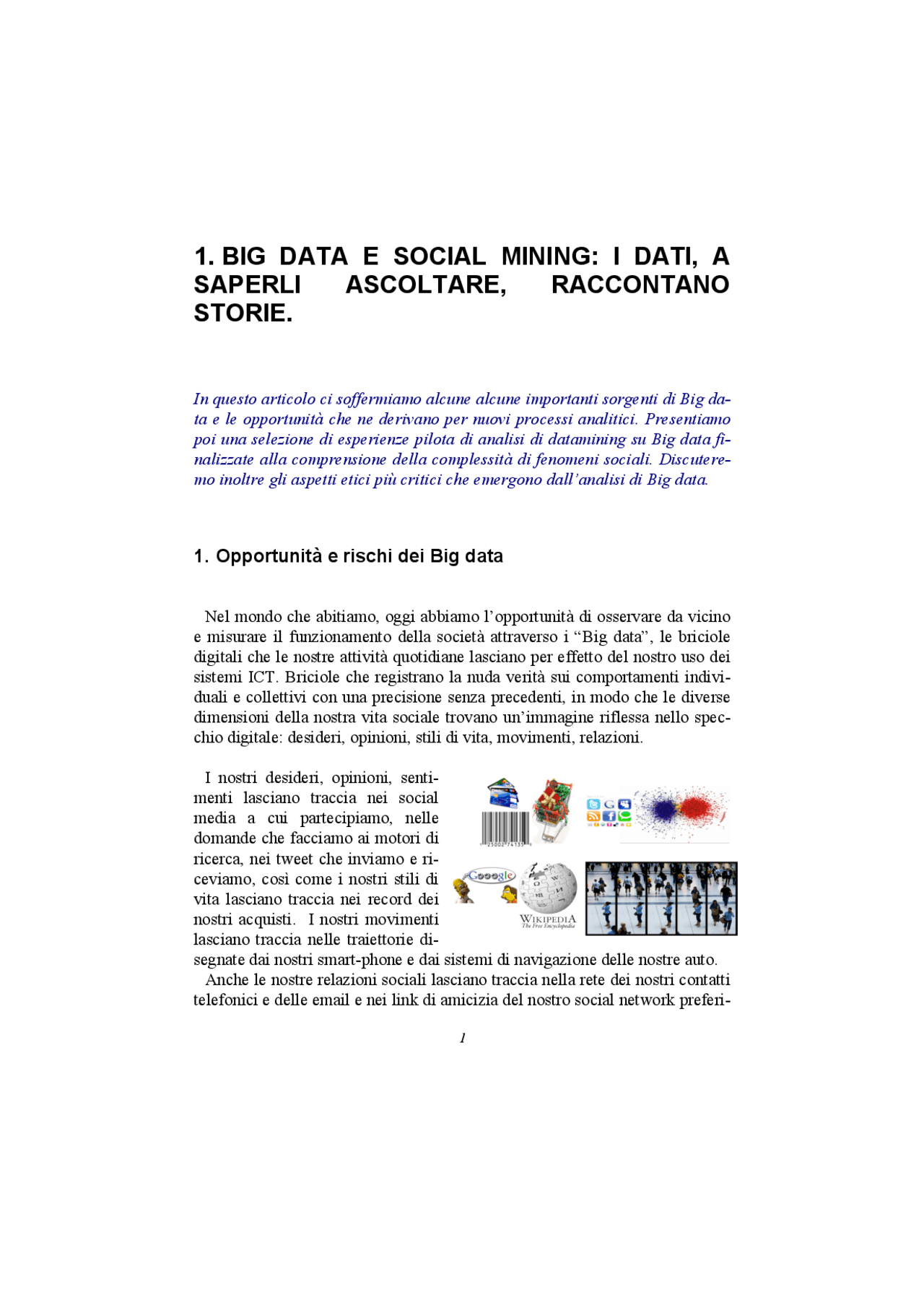 Big Data And Social Mining Docsity