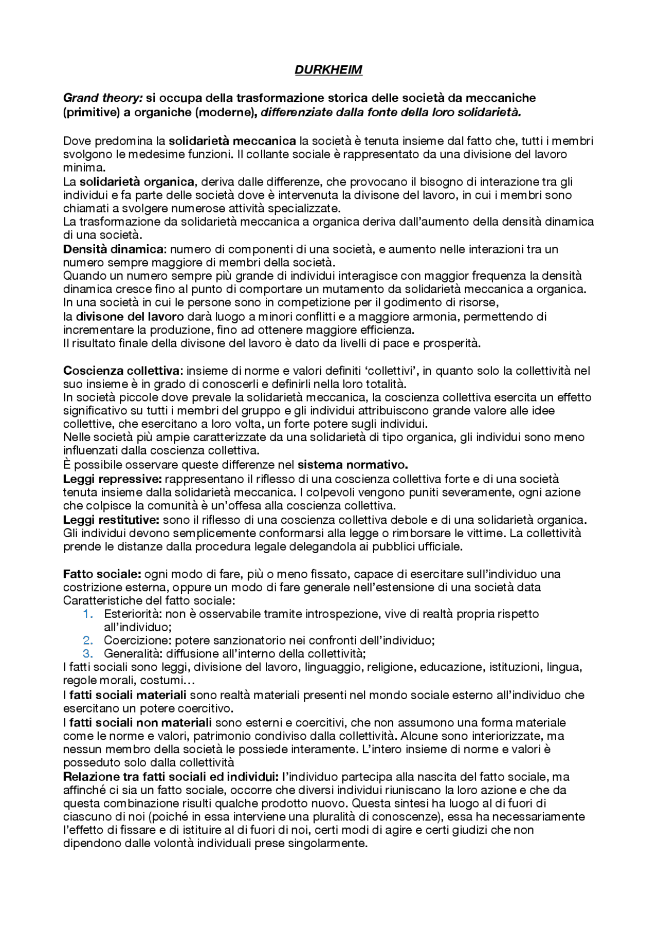 Appunti Sociologia Generale Docsity