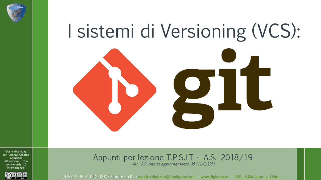 Appunti sul sistema di versioni GIT | Appunti di Informatica - Docsity