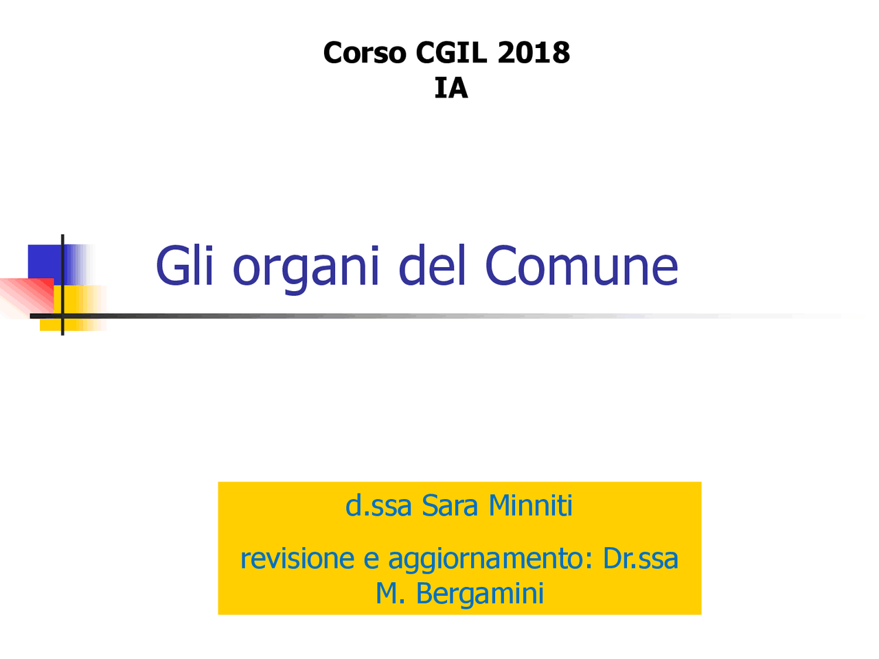 Organi del comune enti locali - Docsity