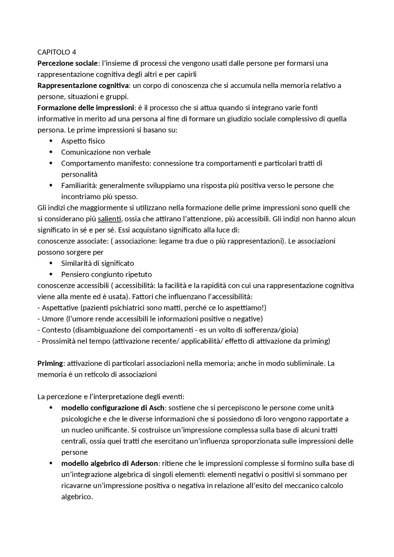 Riassunto Psicologia Sociale Docsity