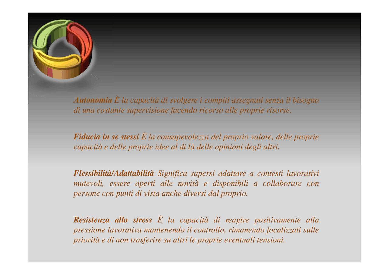 Il ruolo delle soft skills - Docsity