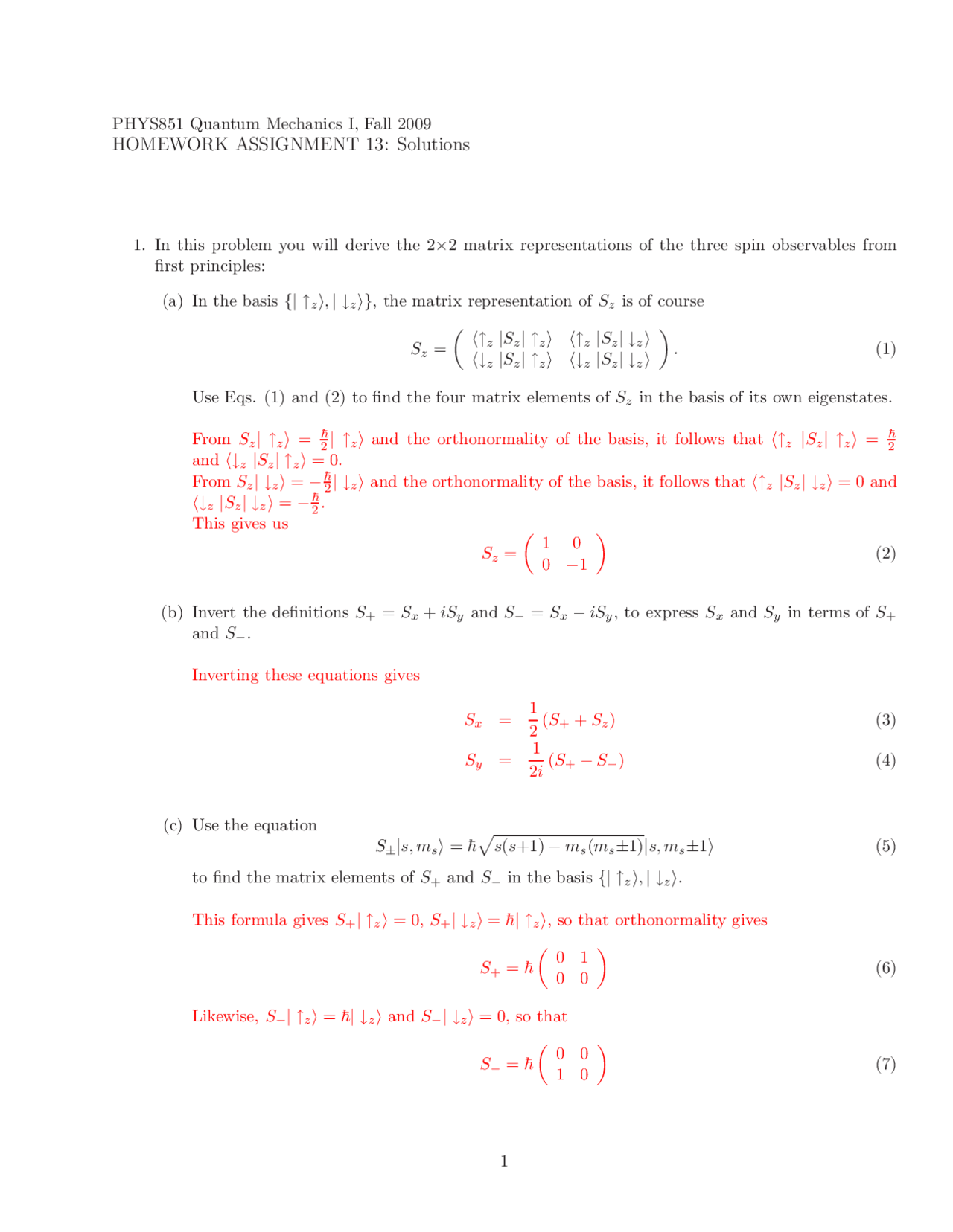 Exercícios de Mecânica quântica | Exercises Quantum Mechanics | Docsity