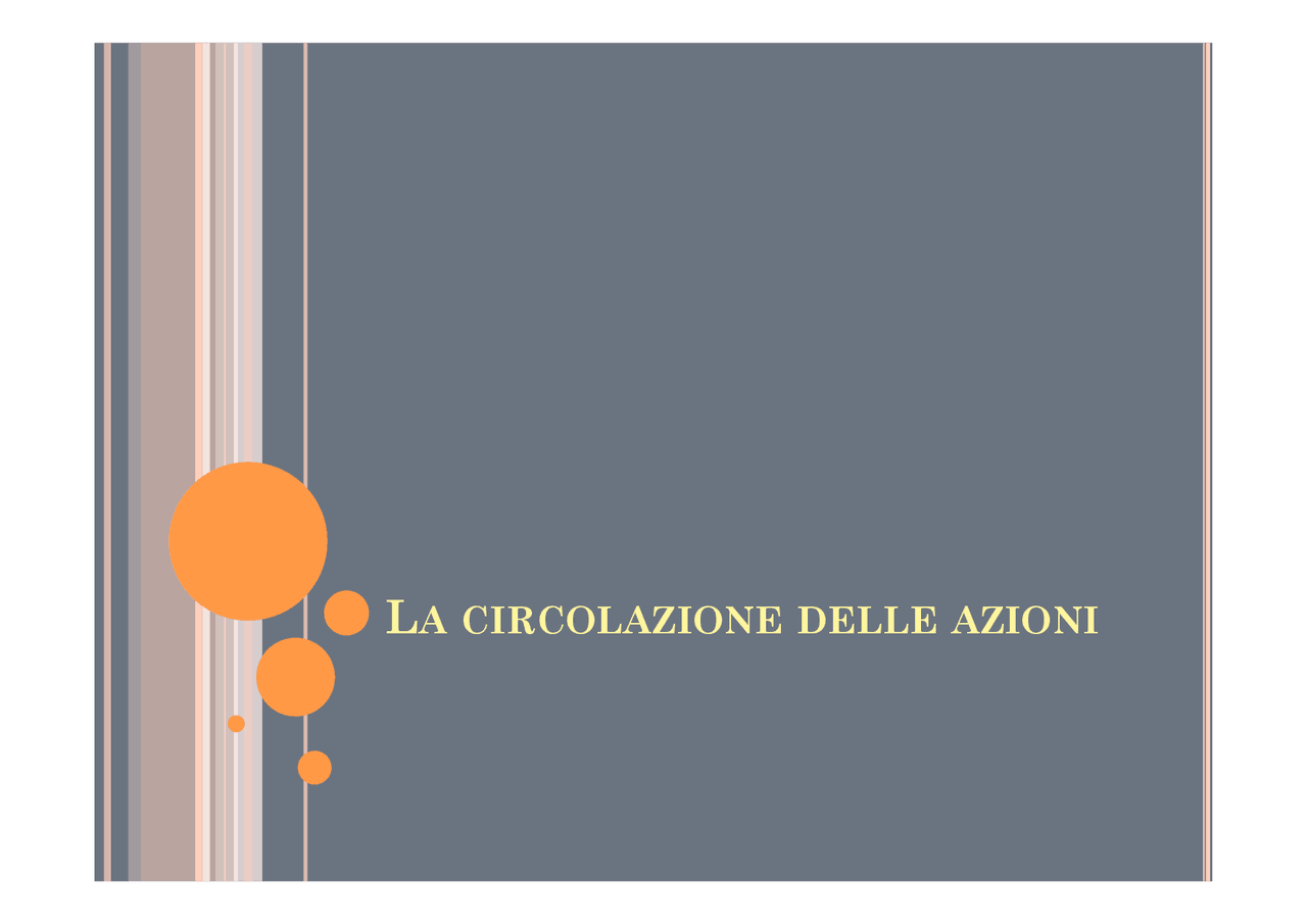 Slide Diritto Commerciale Docsity