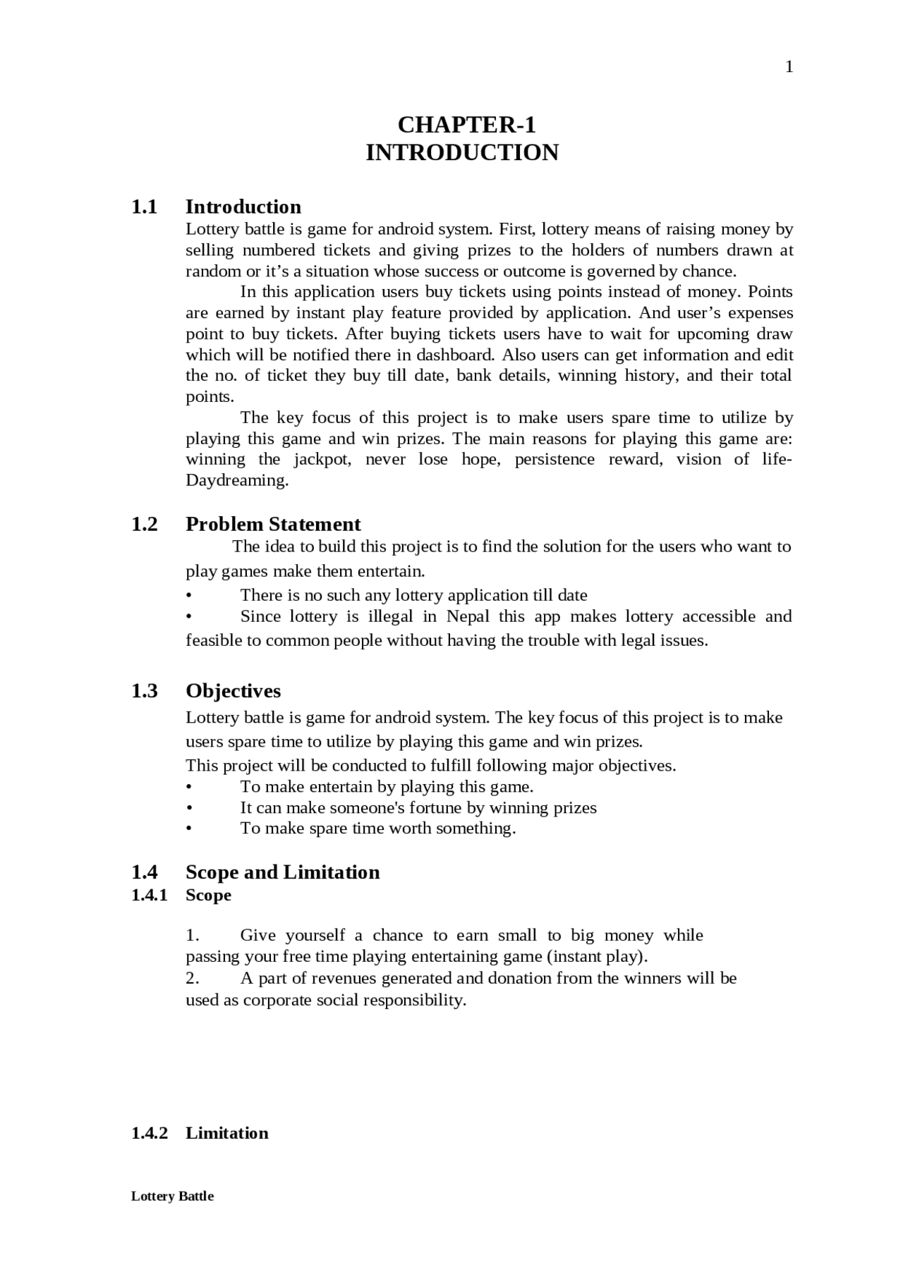 Rough Project Project Docsity