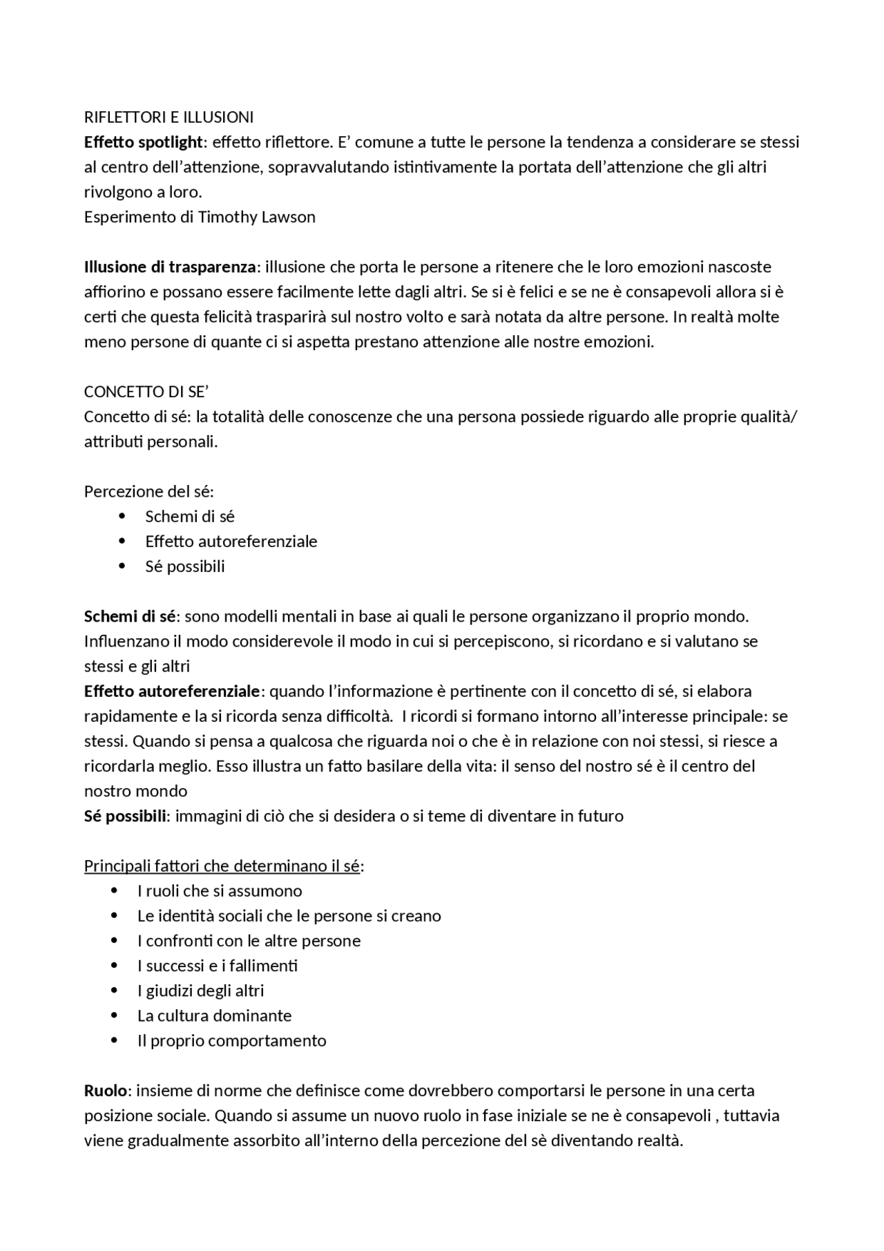 Riassunto Psicologia Sociale Docsity