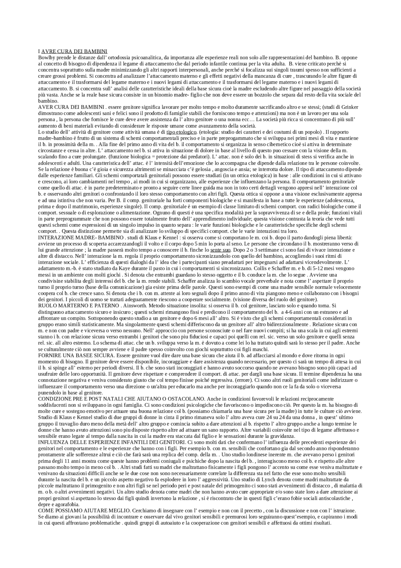 Riassunto Libro Base Sicura Docsity