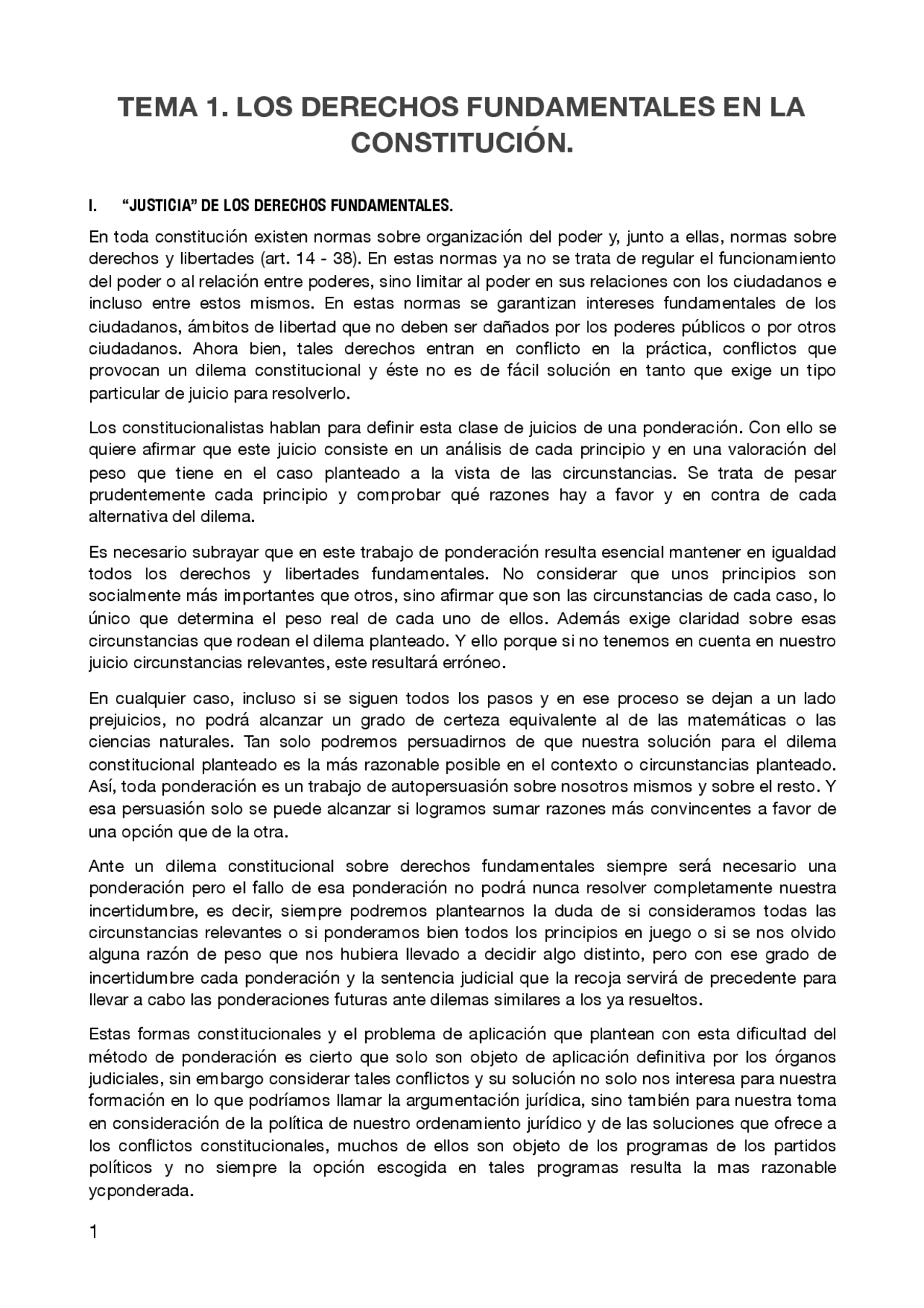 Tema 1 Constitucional Iii Docsity