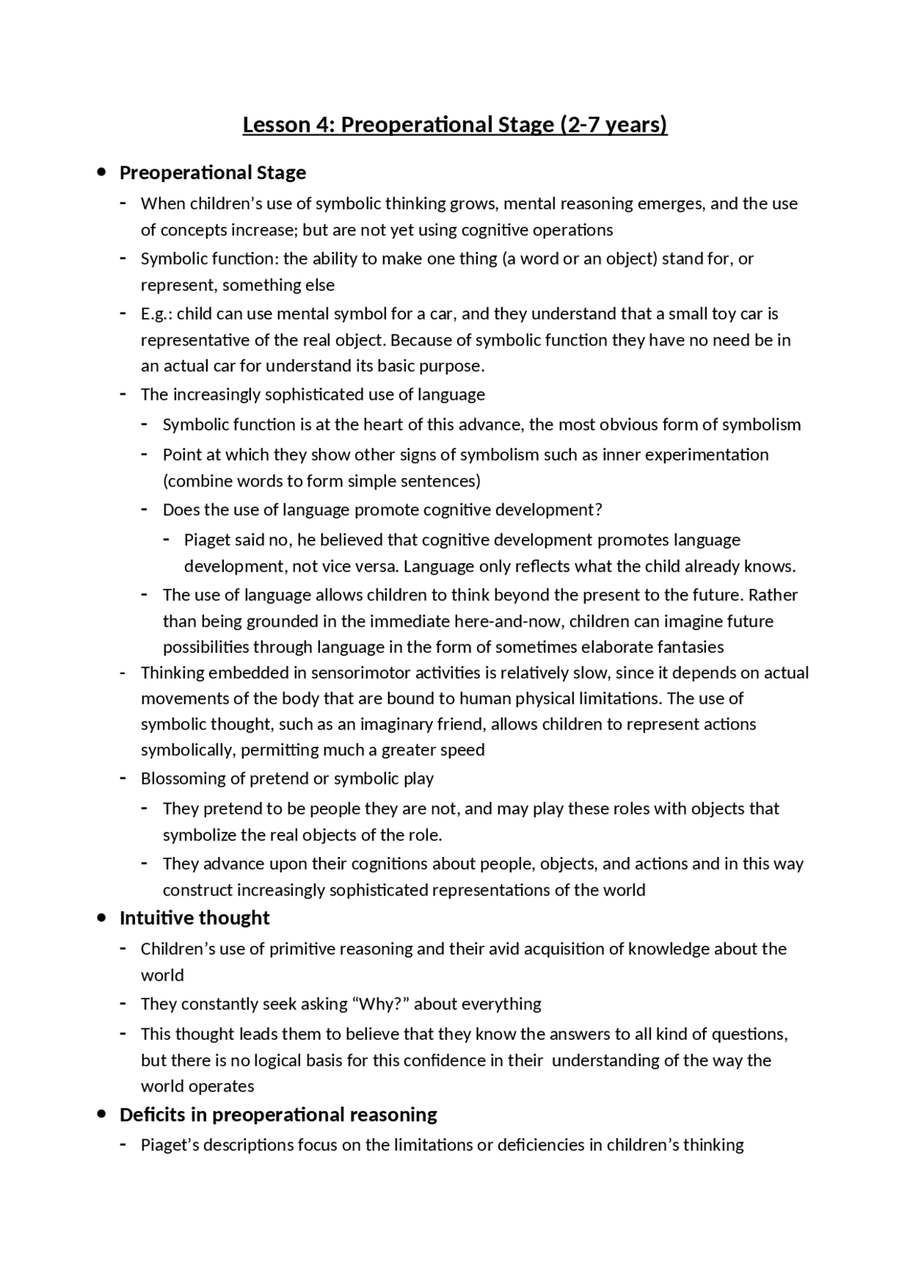 Tema 4 Desarrollo Cognitivo Docsity