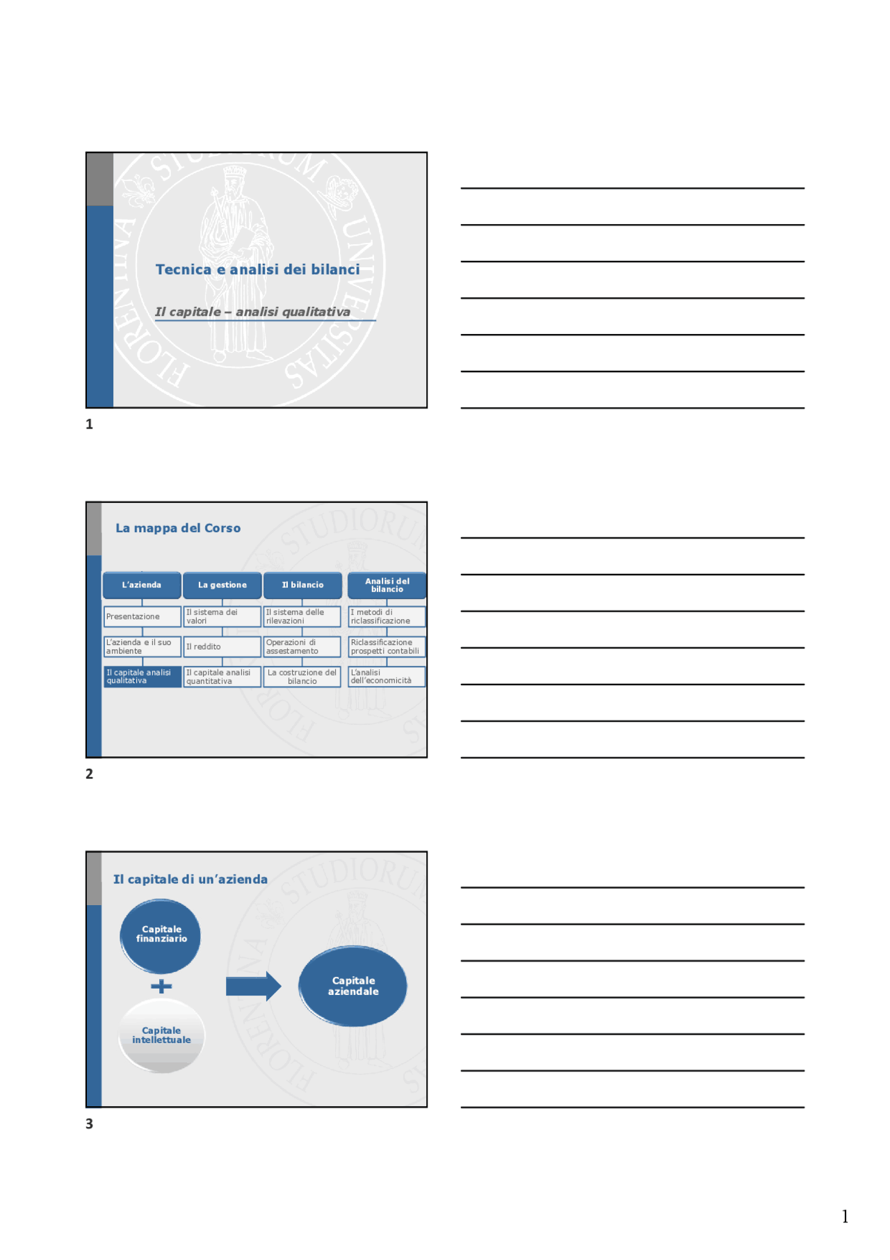 Capitale E Analisi Qualitativa Docsity