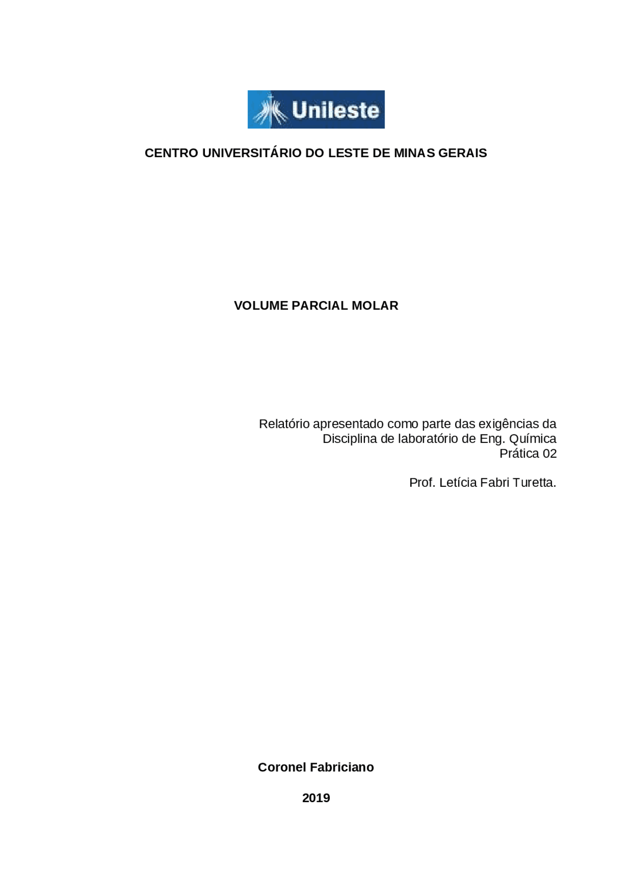 PRATICA VOLUME PARCIAL MOLAR - Docsity