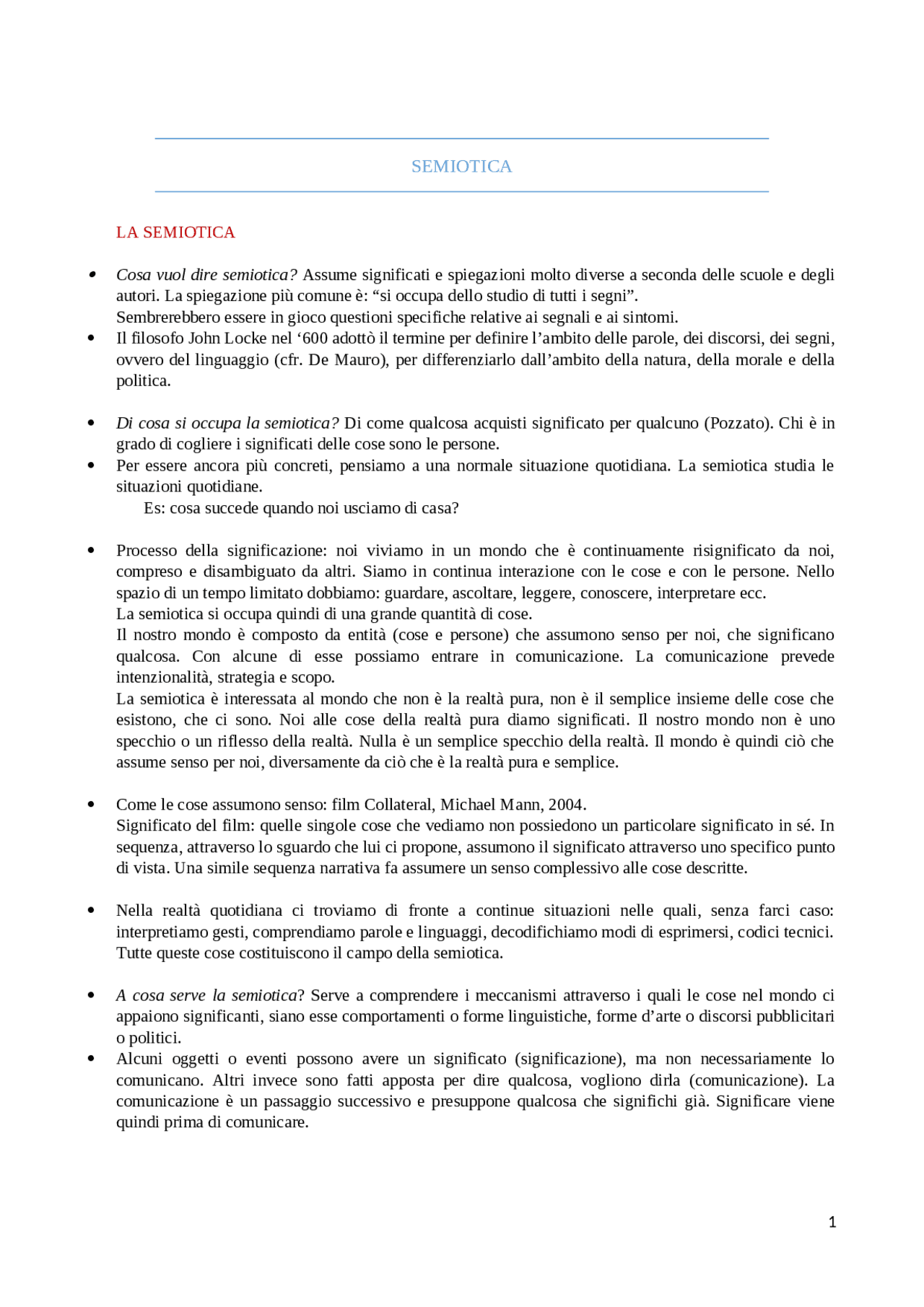 Semiotica E Semantica Docsity